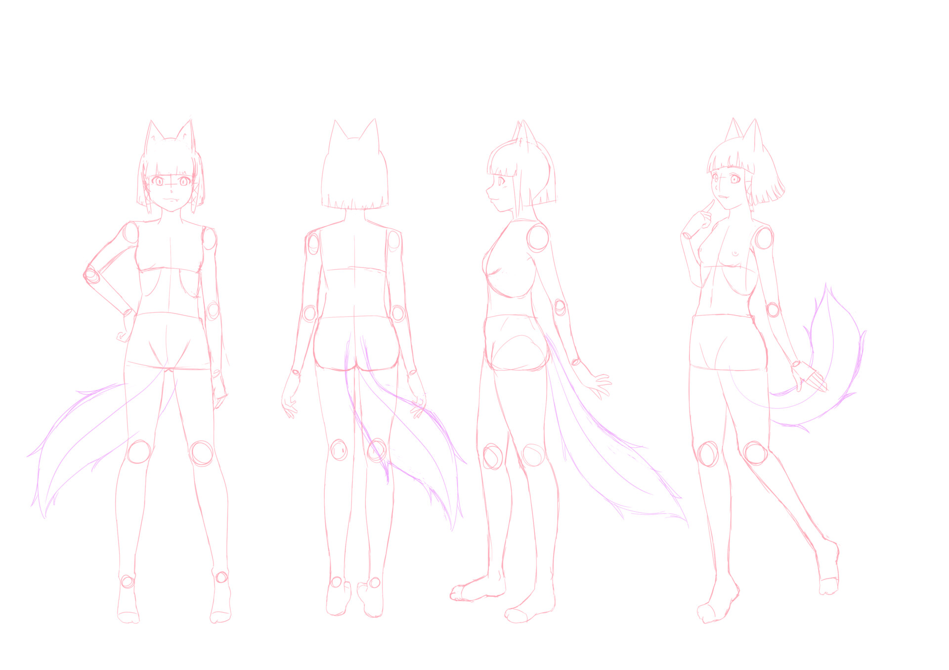 Demoulin Rémi - Aya - Settei - Modelsheet