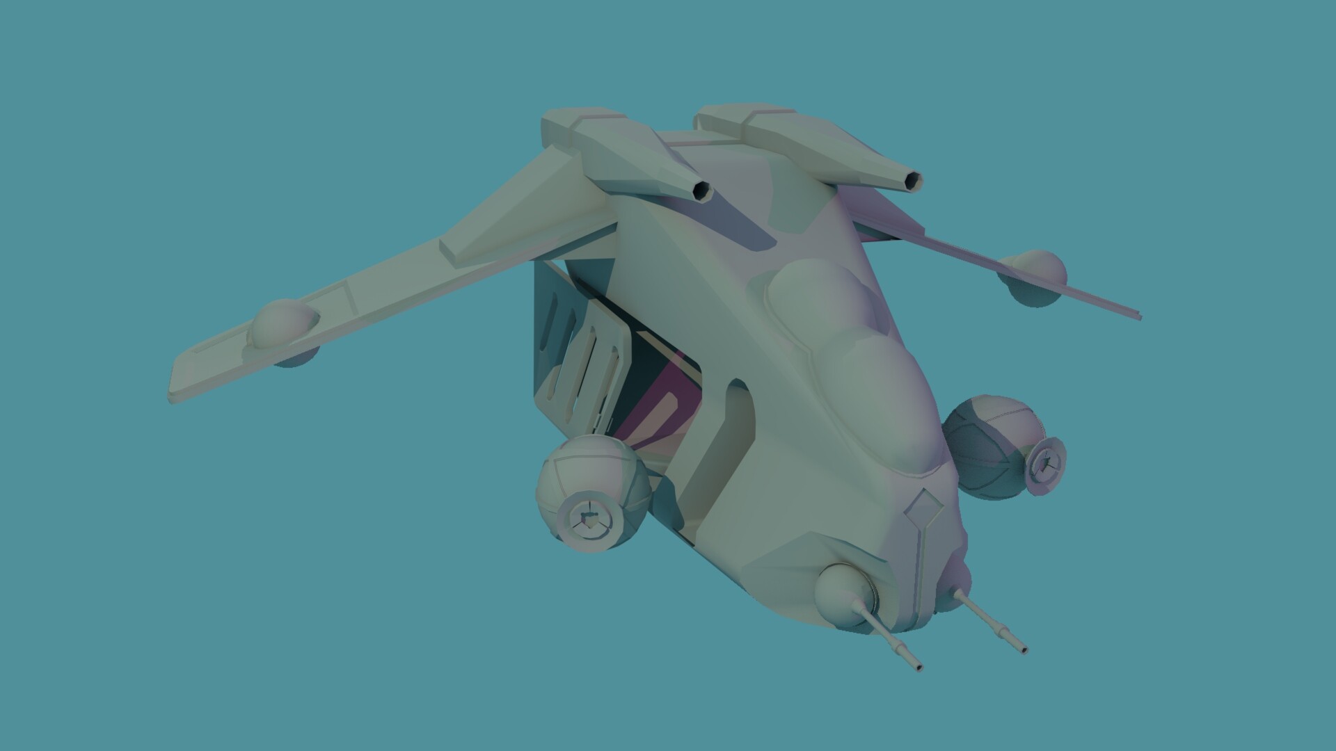 ArtStation - Star Wars gunship