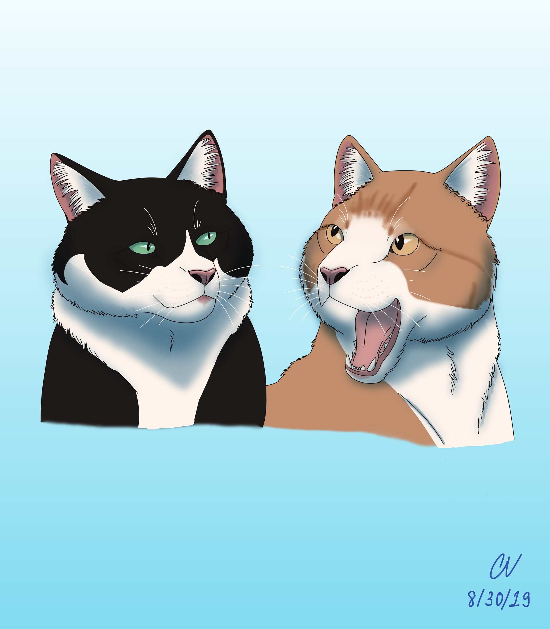 ArtStation - [COMMISSION] Cats