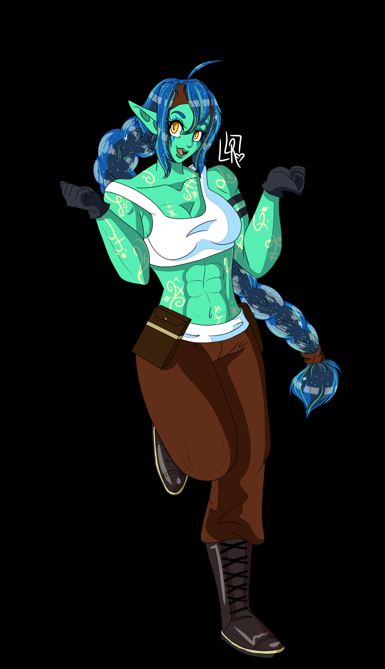 ArtStation - Ishtar the Quarter-Orc Monk