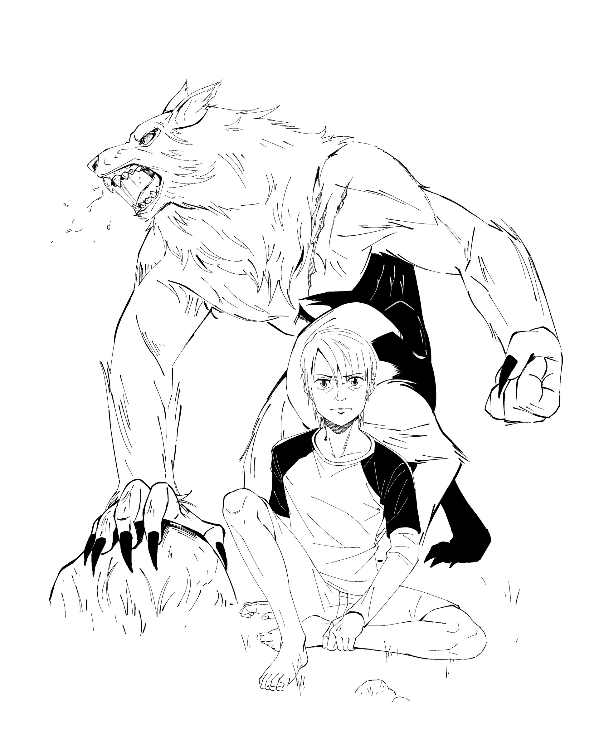 Anime Werewolf Human