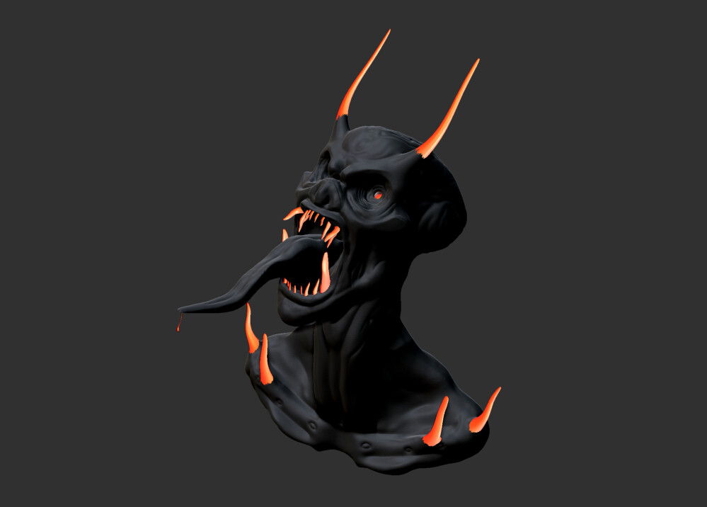 ArtStation - Demon bust collection 01