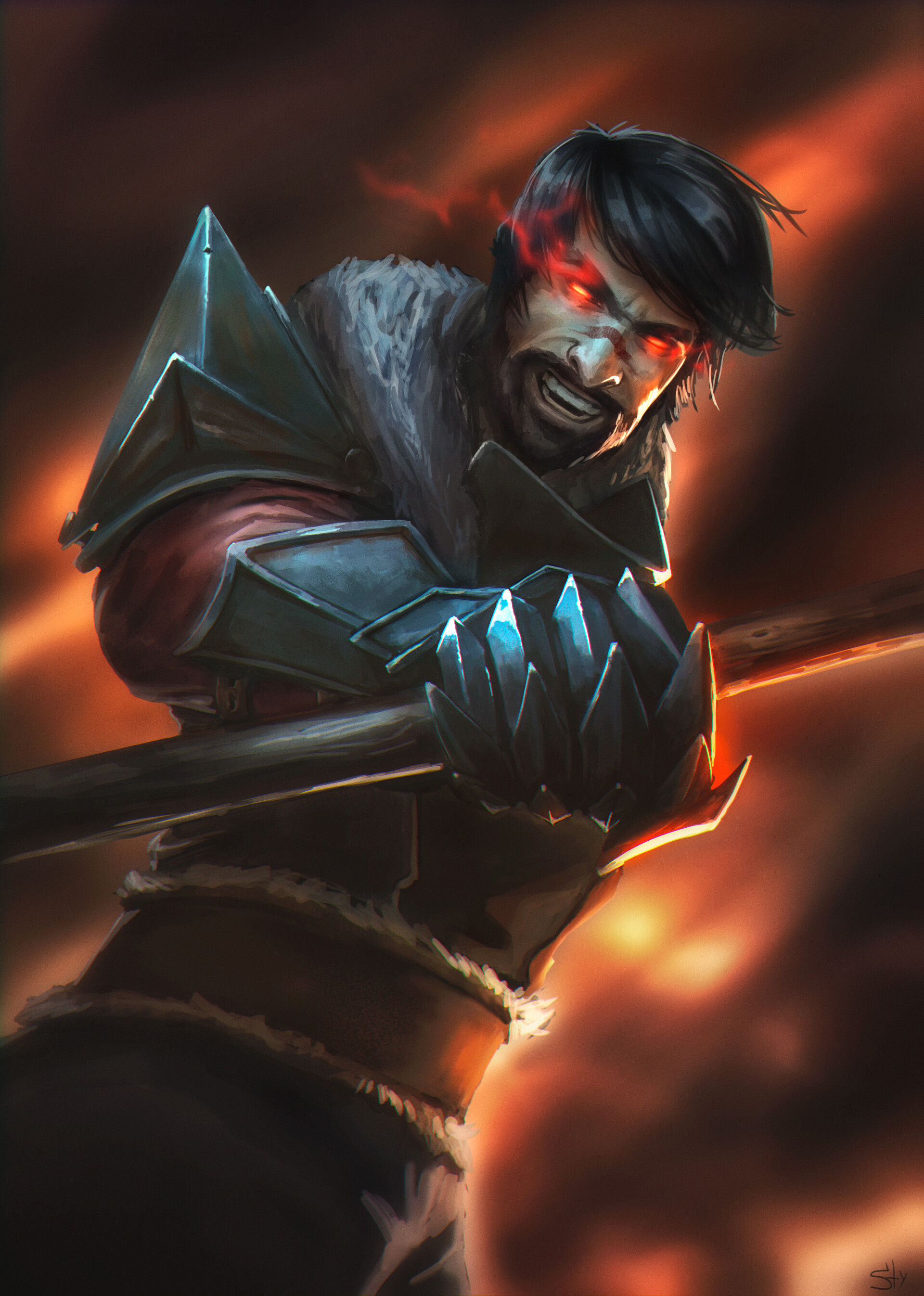 ArtStation - 'What did you say about mages?!' - Hawke have a bad day...