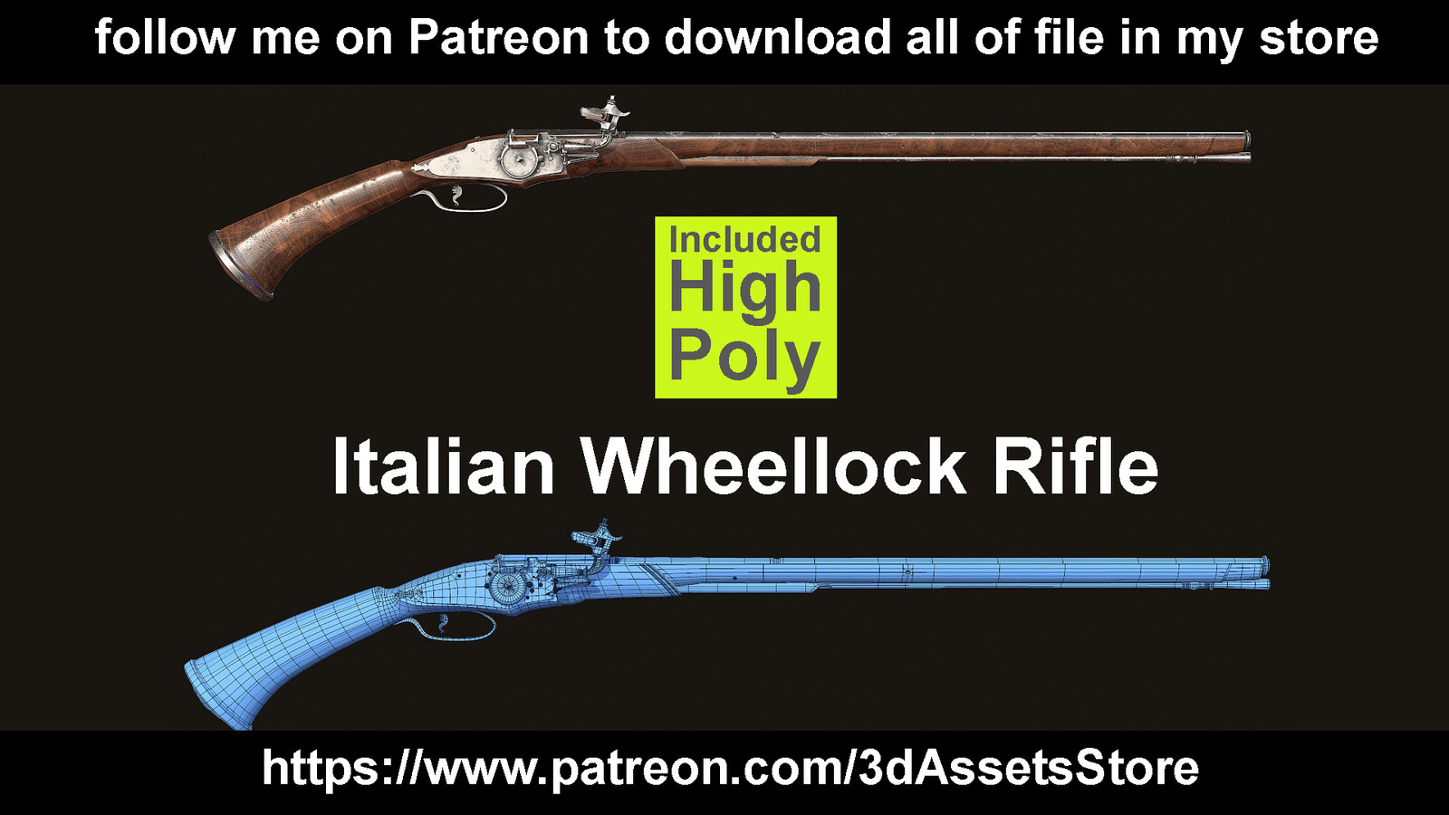 Mike Lieu - Weapon - Italian Wheellock Rifle