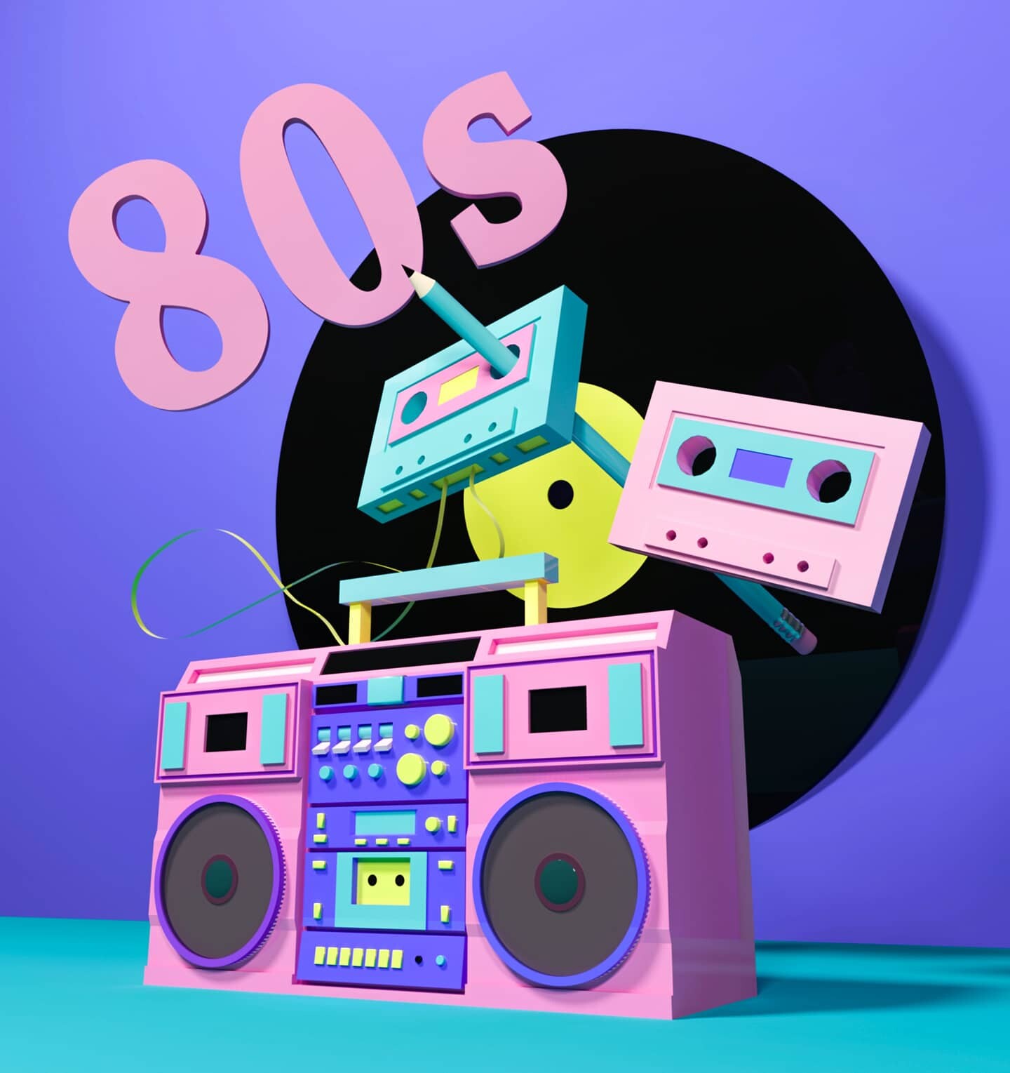 ArtStation - 80's music 🎶