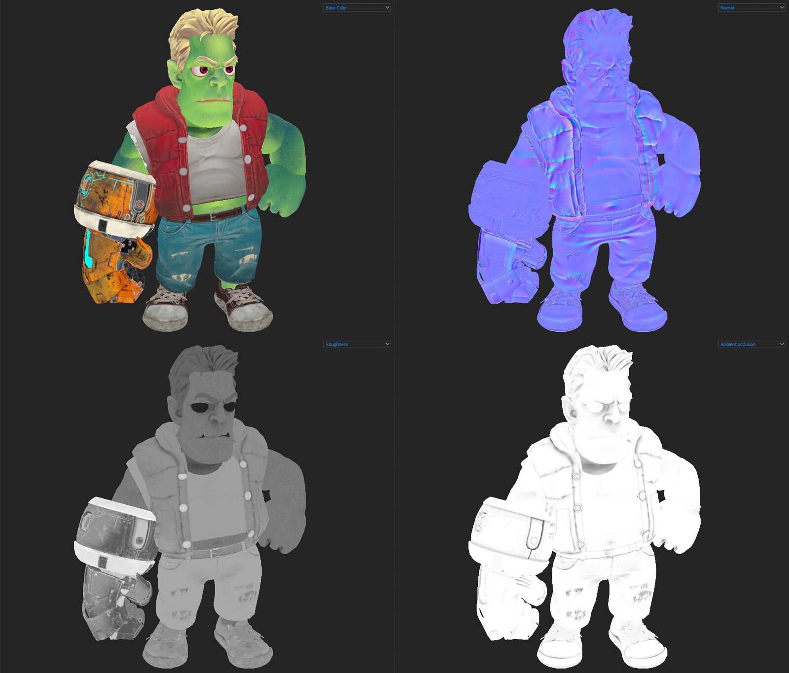 Haemin Jang - Orc+ American retro style+ Sci-fi