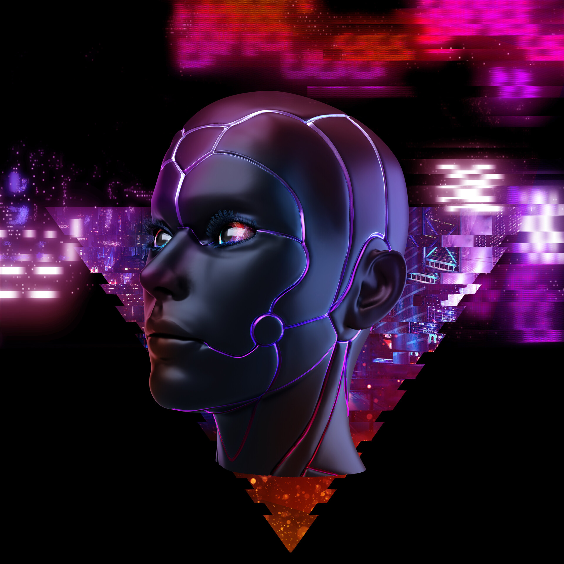 ArtStation - Cyborg Head