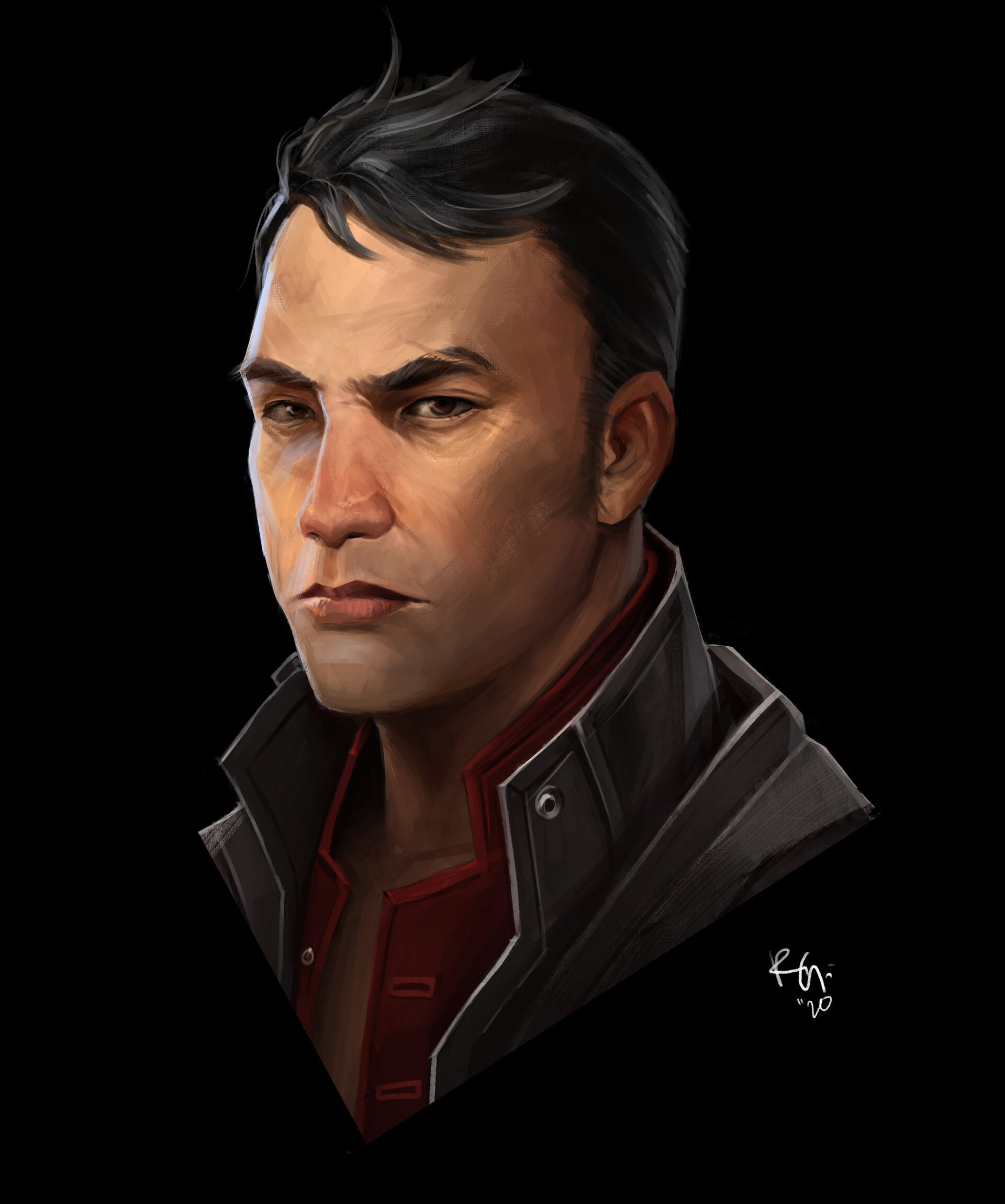 ArtStation - Dishonored Inspired Self Portrait