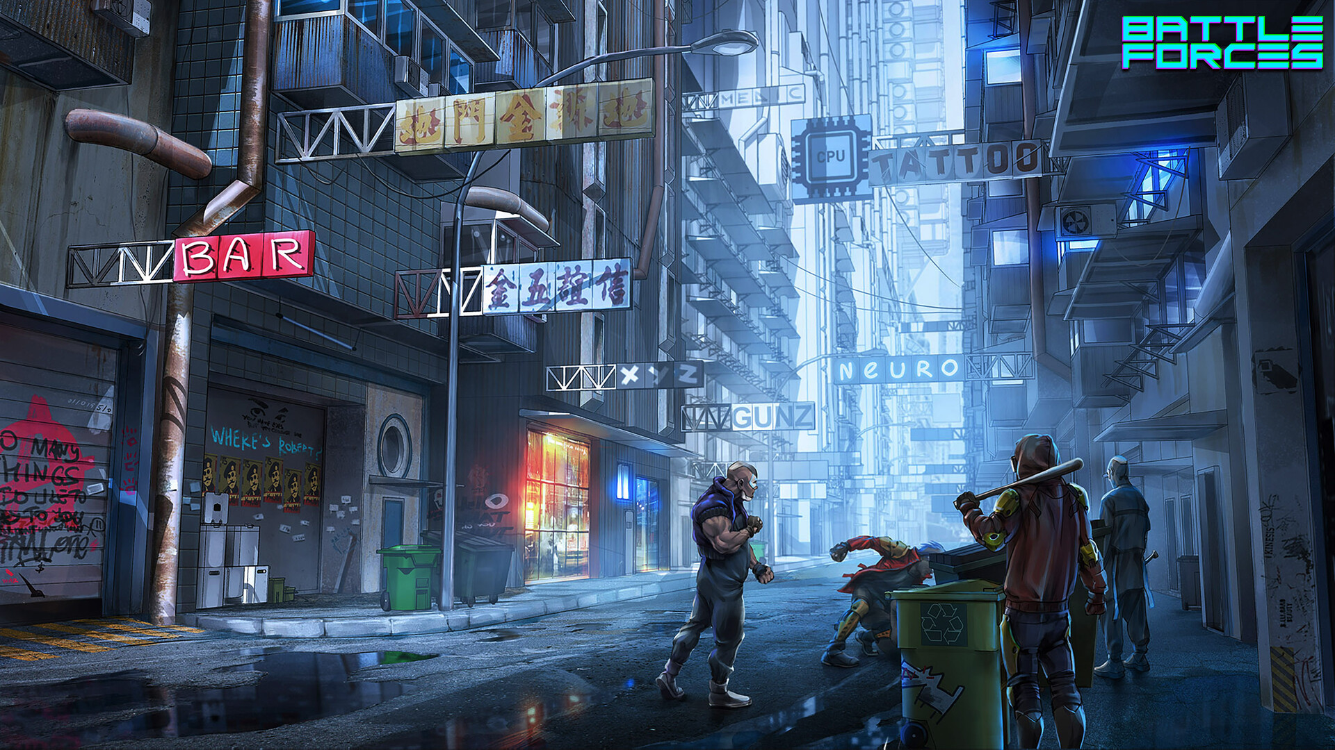 "Battle Forces" concept art by Kirill Rykov : r/Cyberpunk