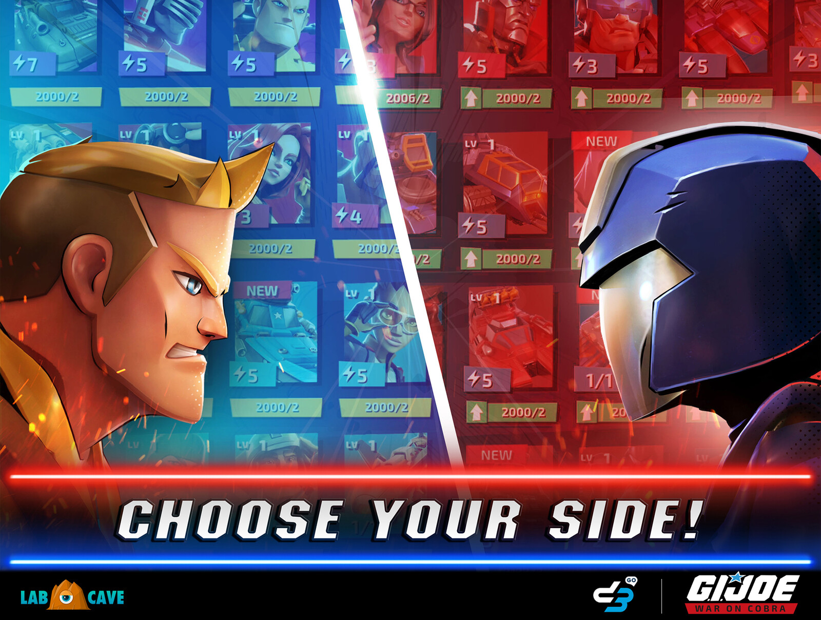 LAB CAVE - GIJOE War on Cobra - CRO assets for Google Play and iTunes ...