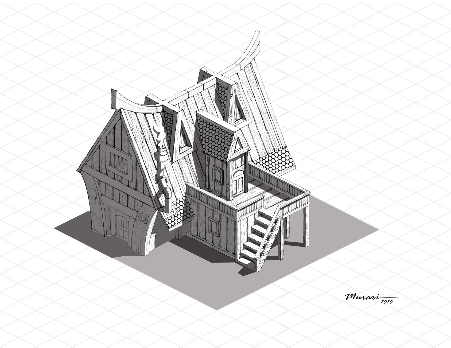 ArtStation - Isometric drawing