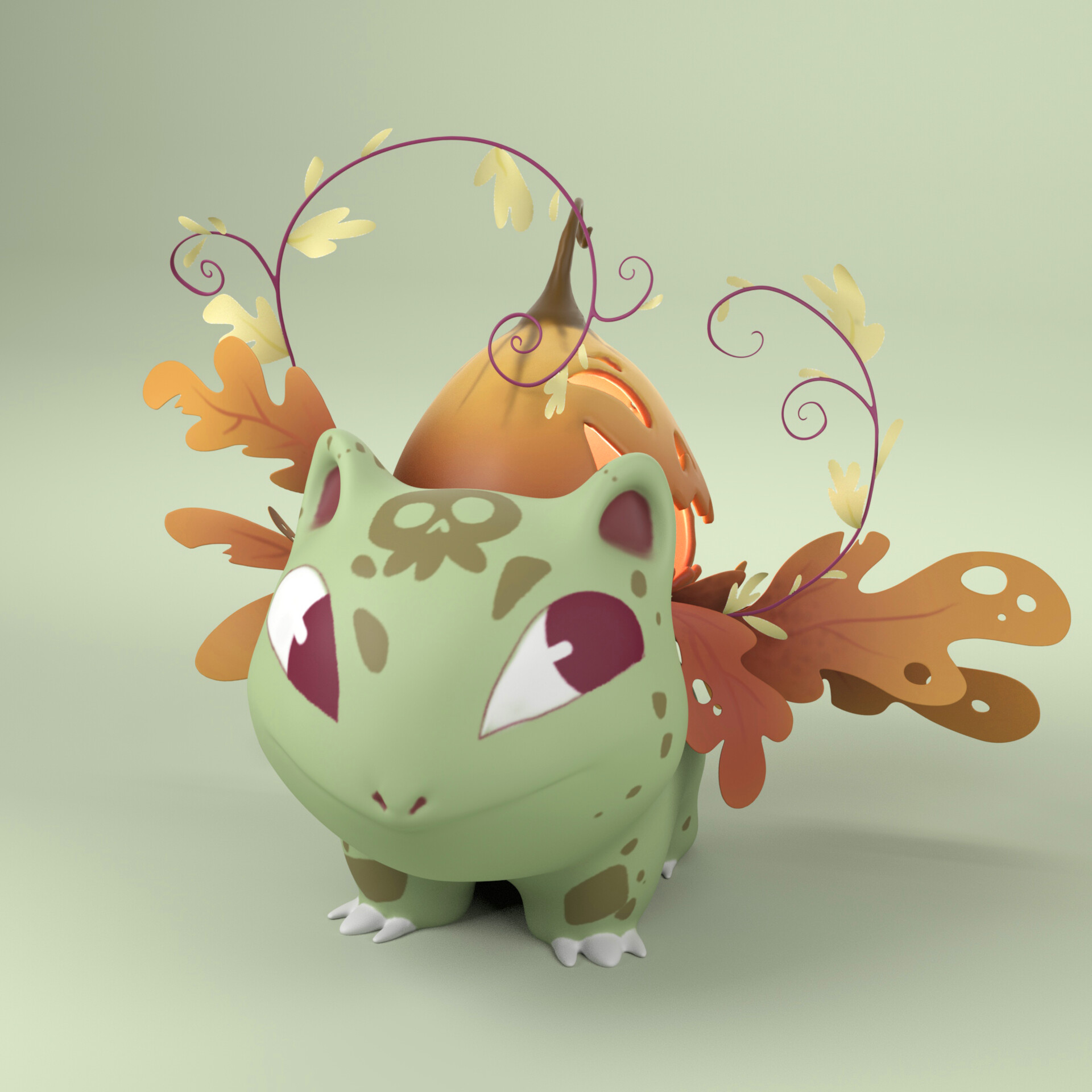 ArtStation - Ivysaur Halloween