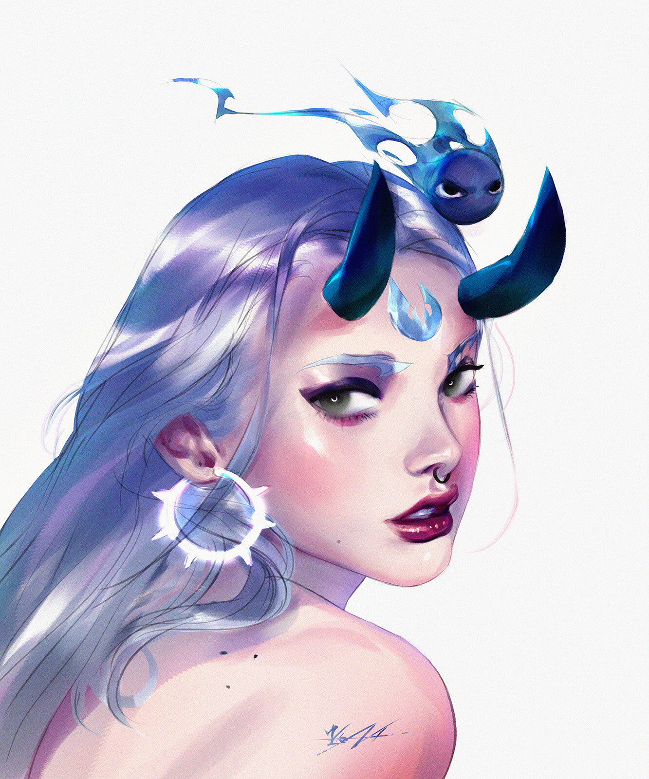 Ice Djinn Girl, by Yona Saura : r/ImaginaryMonsterGirls