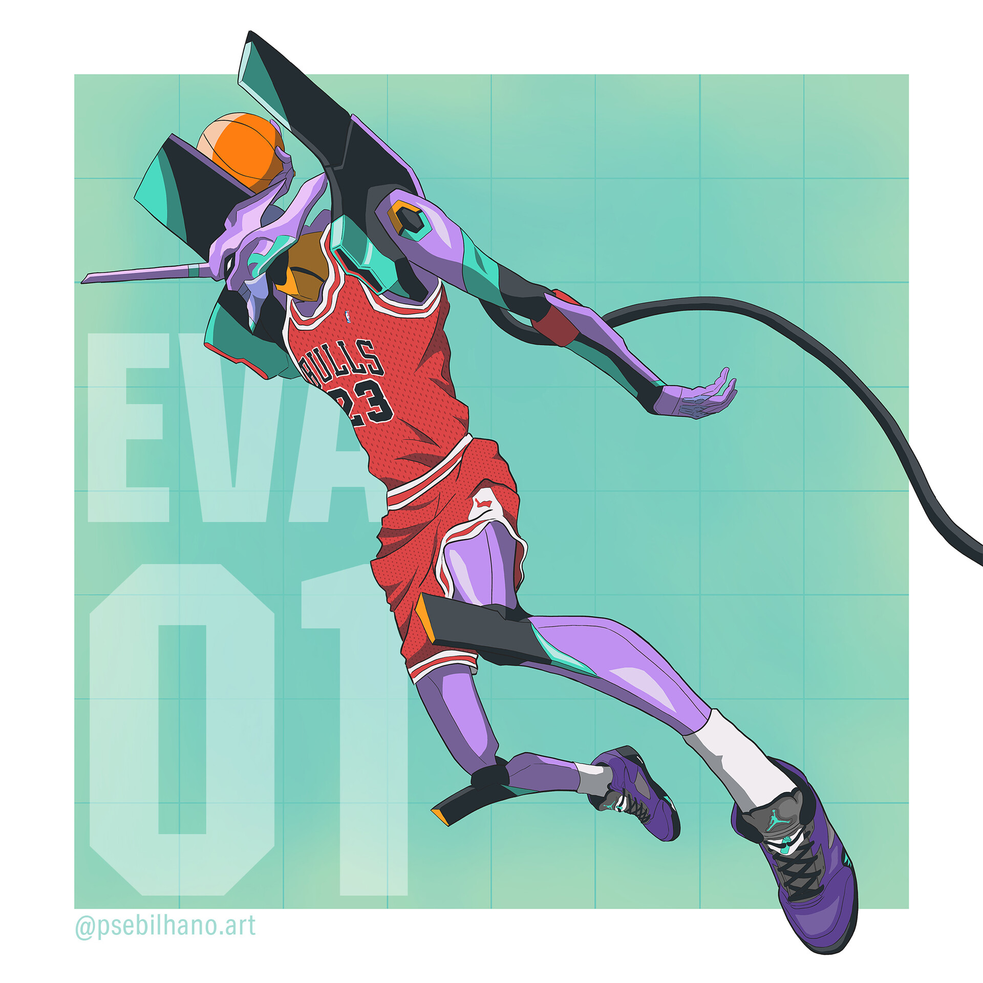 ArtStation - EVA-01 SLAM DUNK CONTEST
