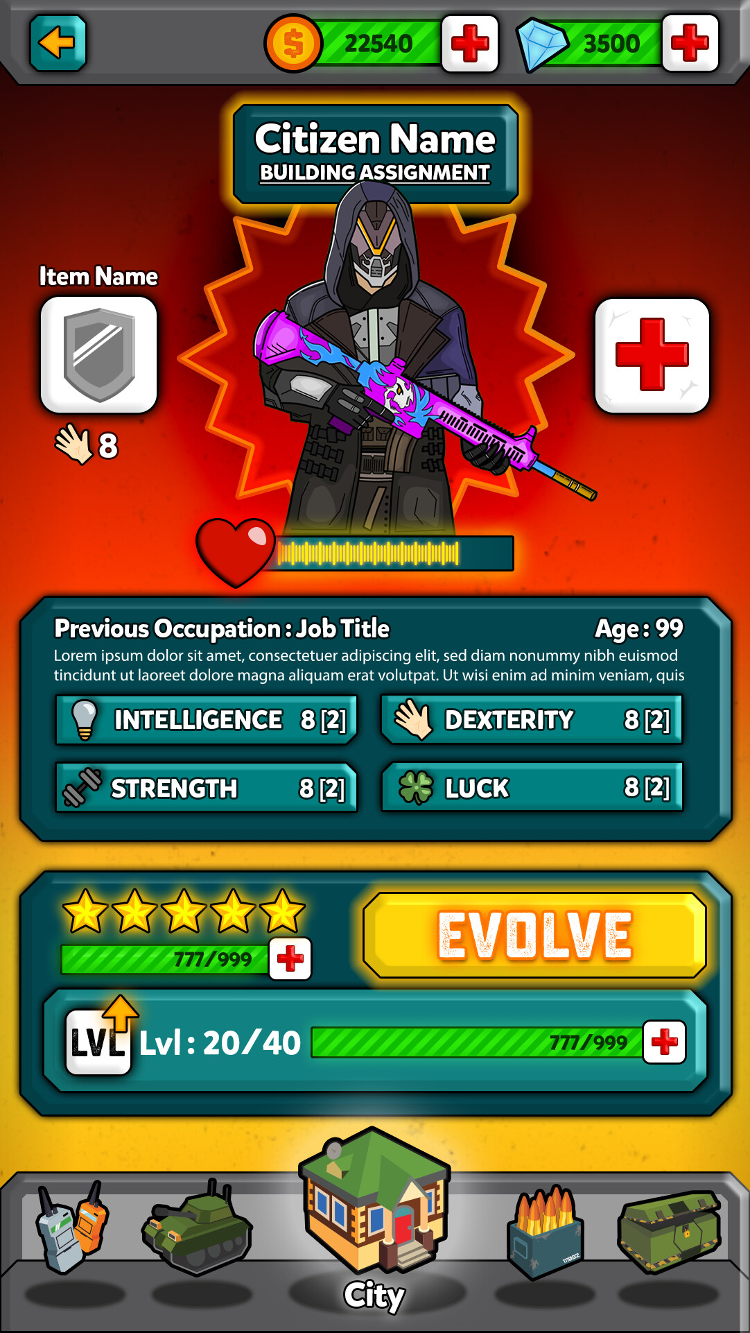 ArtStation - Casual Apocalypse (UI Concept)