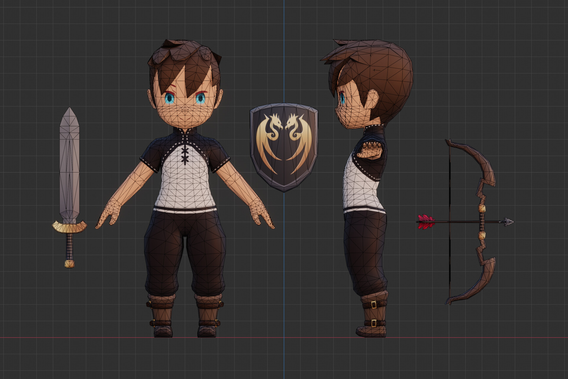 Andrew Chacon - Chibi Heroes Pack + Basemesh