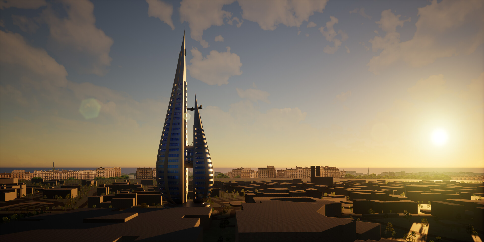 ArtStation - TEARDROP - commercial hi-rise building