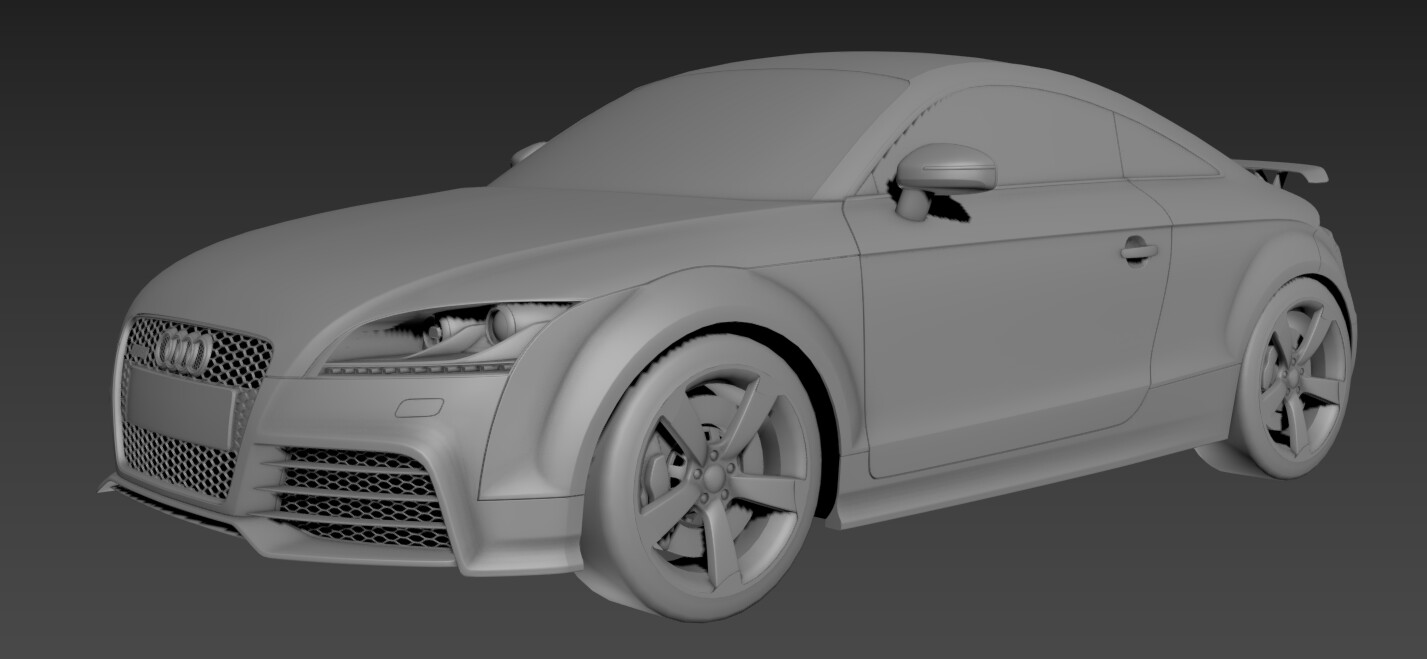 ArtStation - Audi TT RS 2010 - Plain model