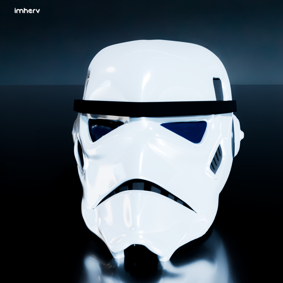 ArtStation - Stormtrooper Head 3D Artwork
