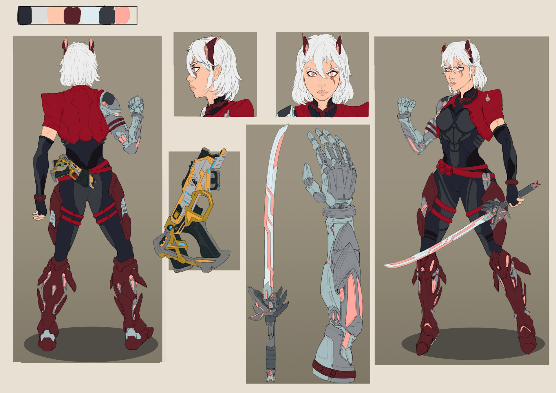 ArtStation - Character Design study: Darina the Bounty Hunter