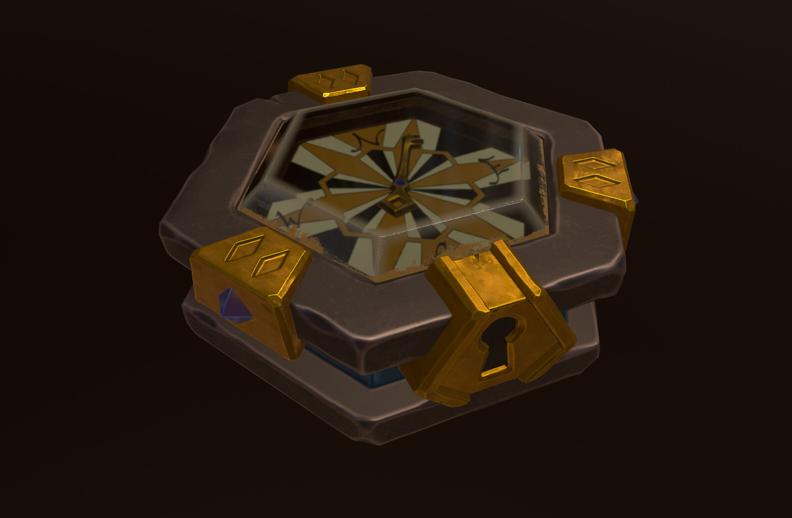 ArtStation - Stylized Compass Study