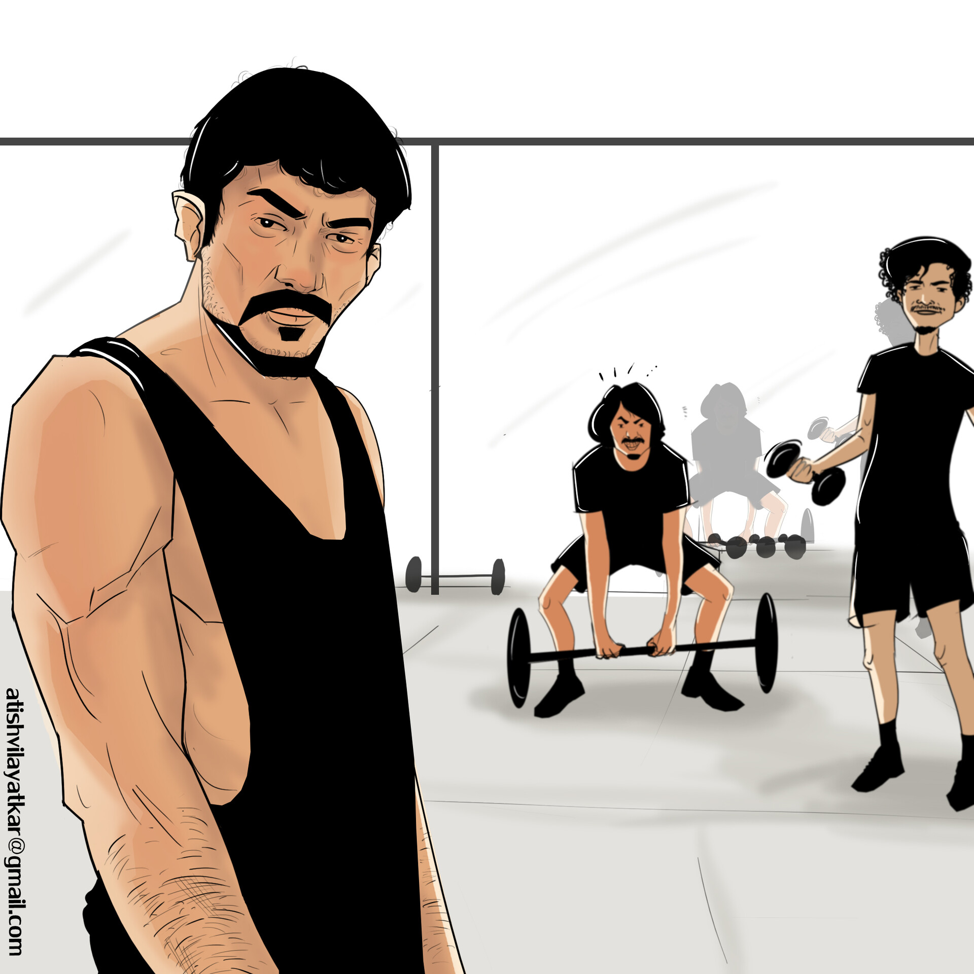 ArtStation - gym art