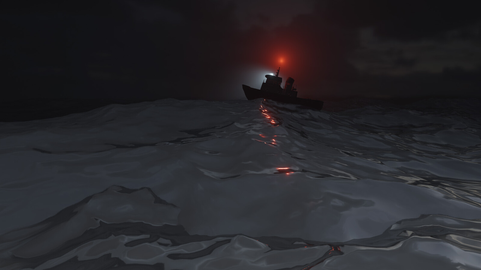 Martin Martinez Barbudo Portfolio - kaiju rises from the water