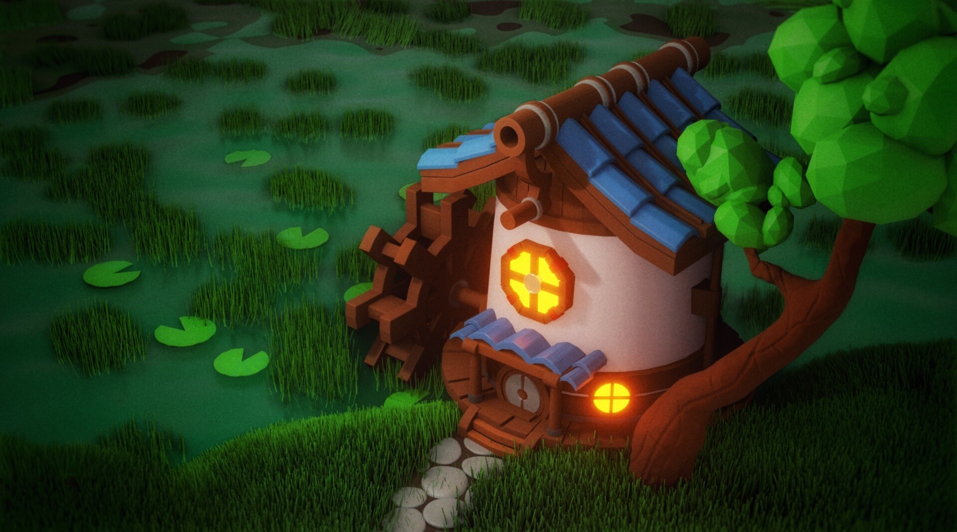 ArtStation - Water Mill