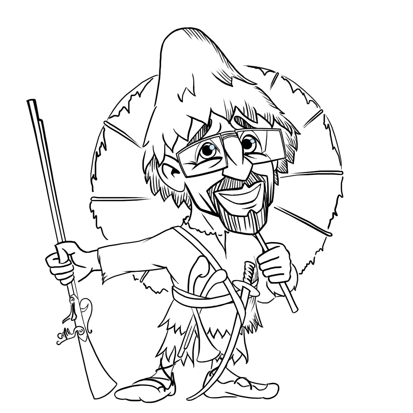 robinson crusoe coloring pages