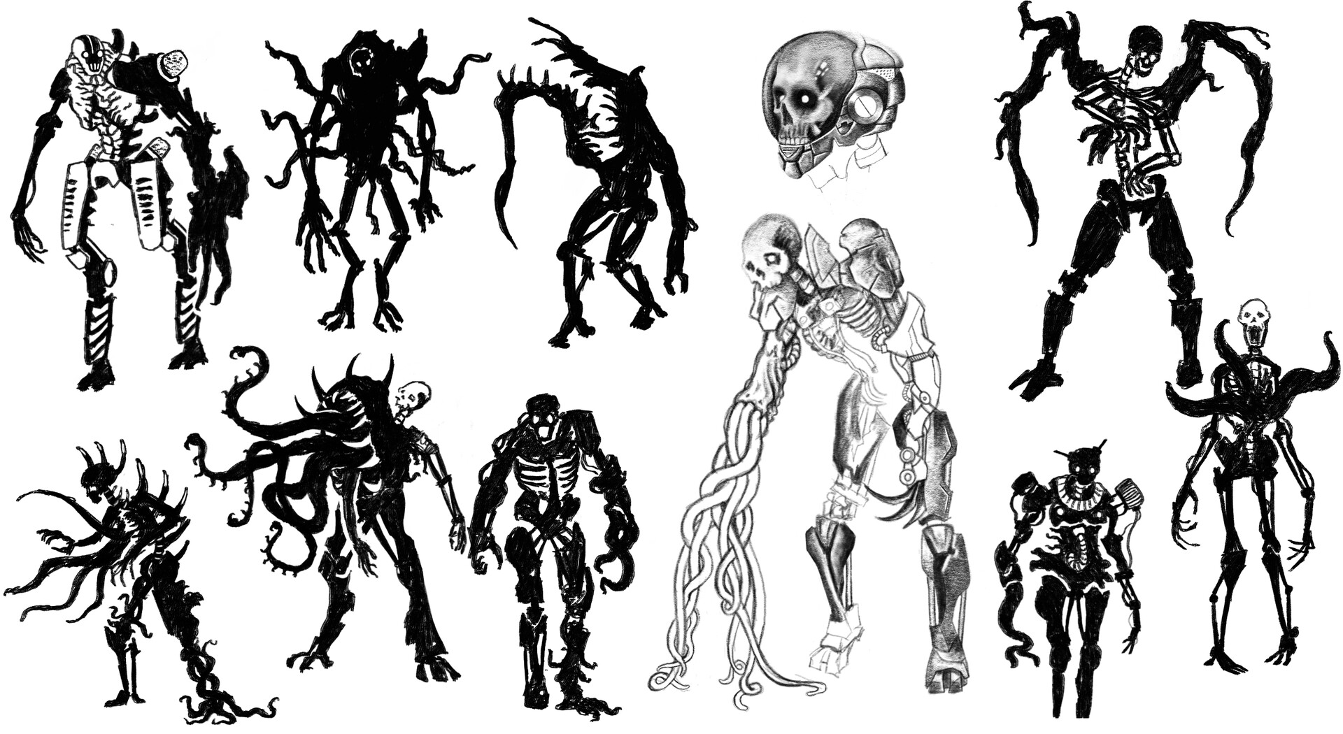 Thomas Storm - Biomechanical Zombie Concepts