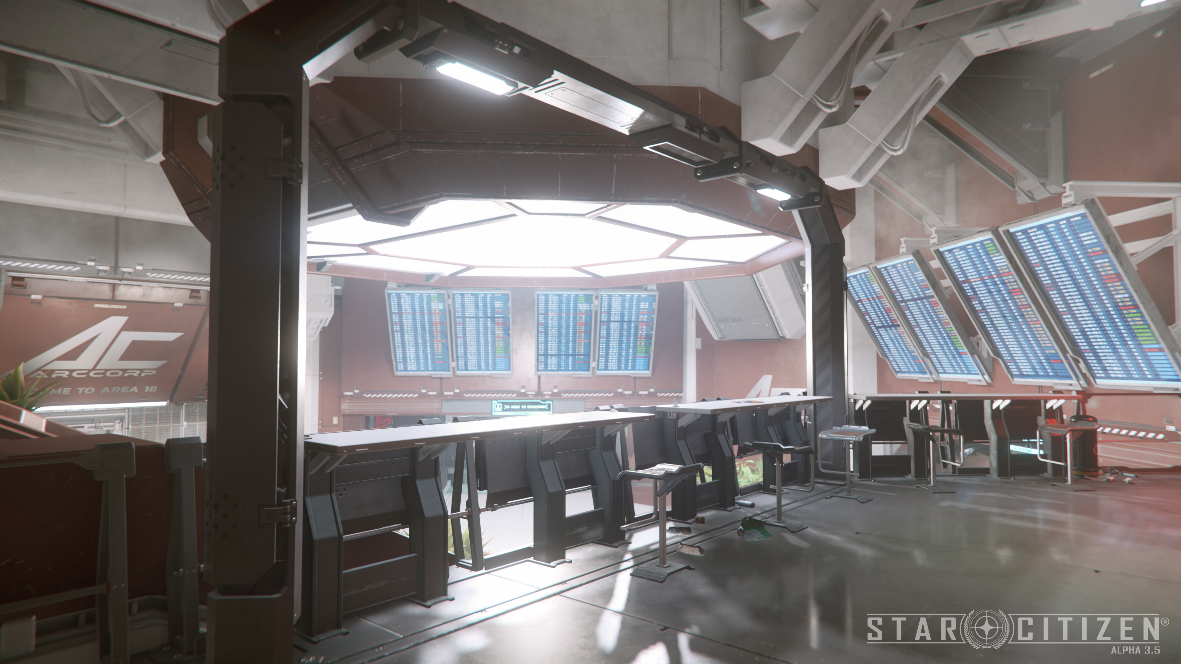 Fumio Katto 💡 - Star Citizen: Area 18 City Transit Hub and Security ...