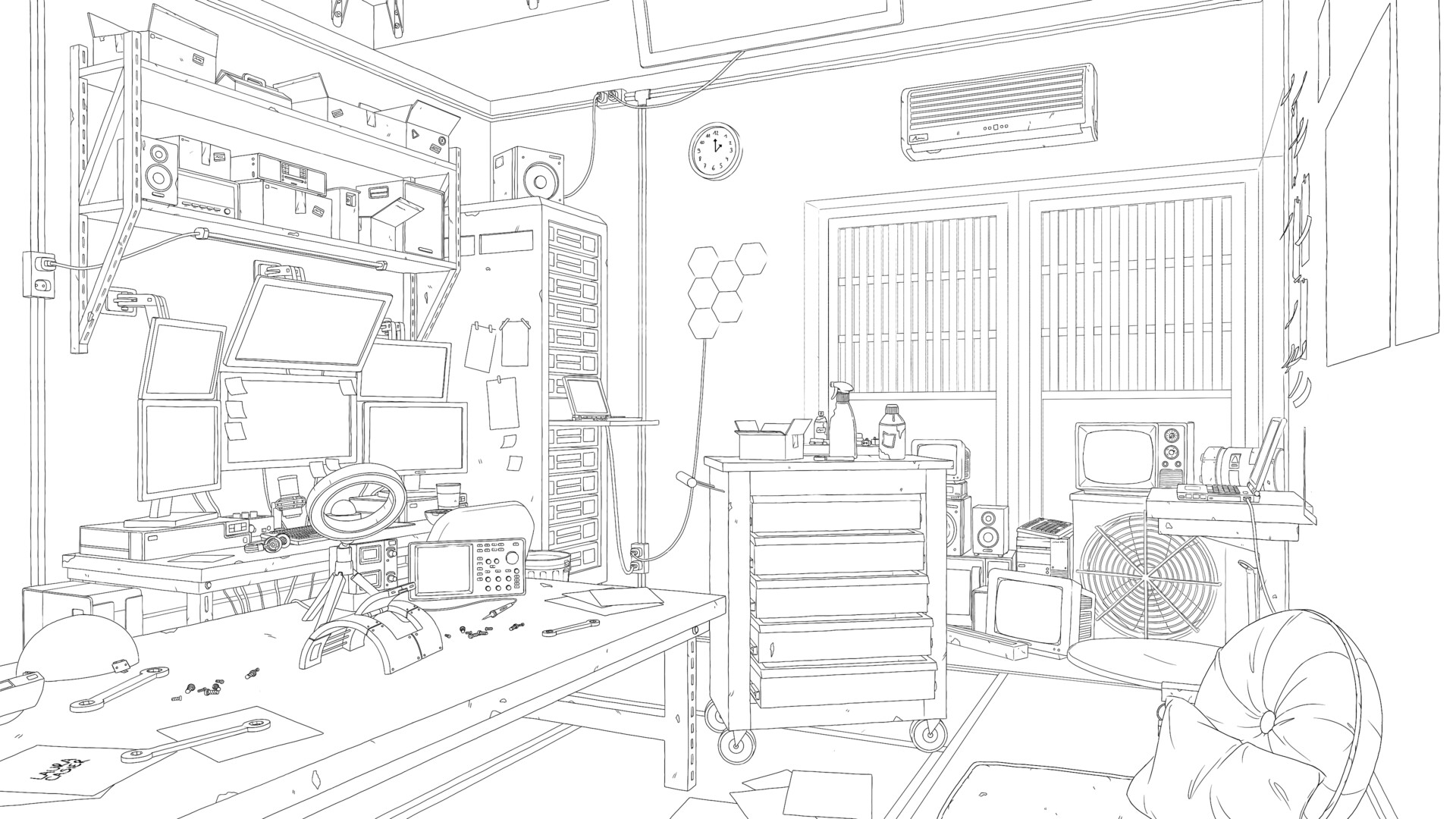 how to draw anime background