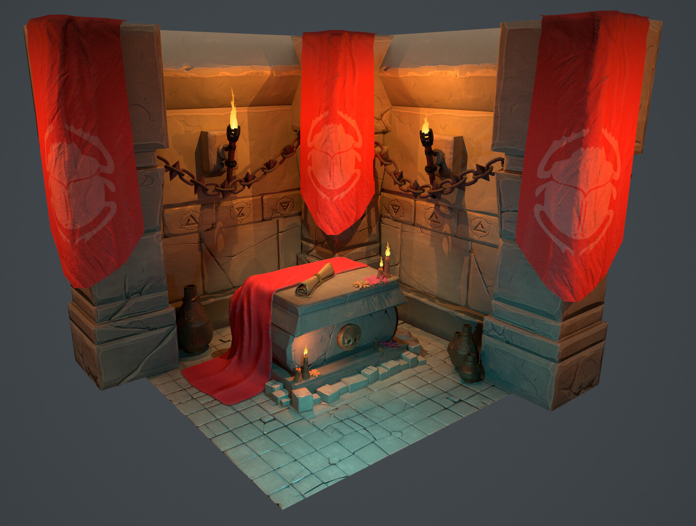 ArtStation - Tomb Diorama