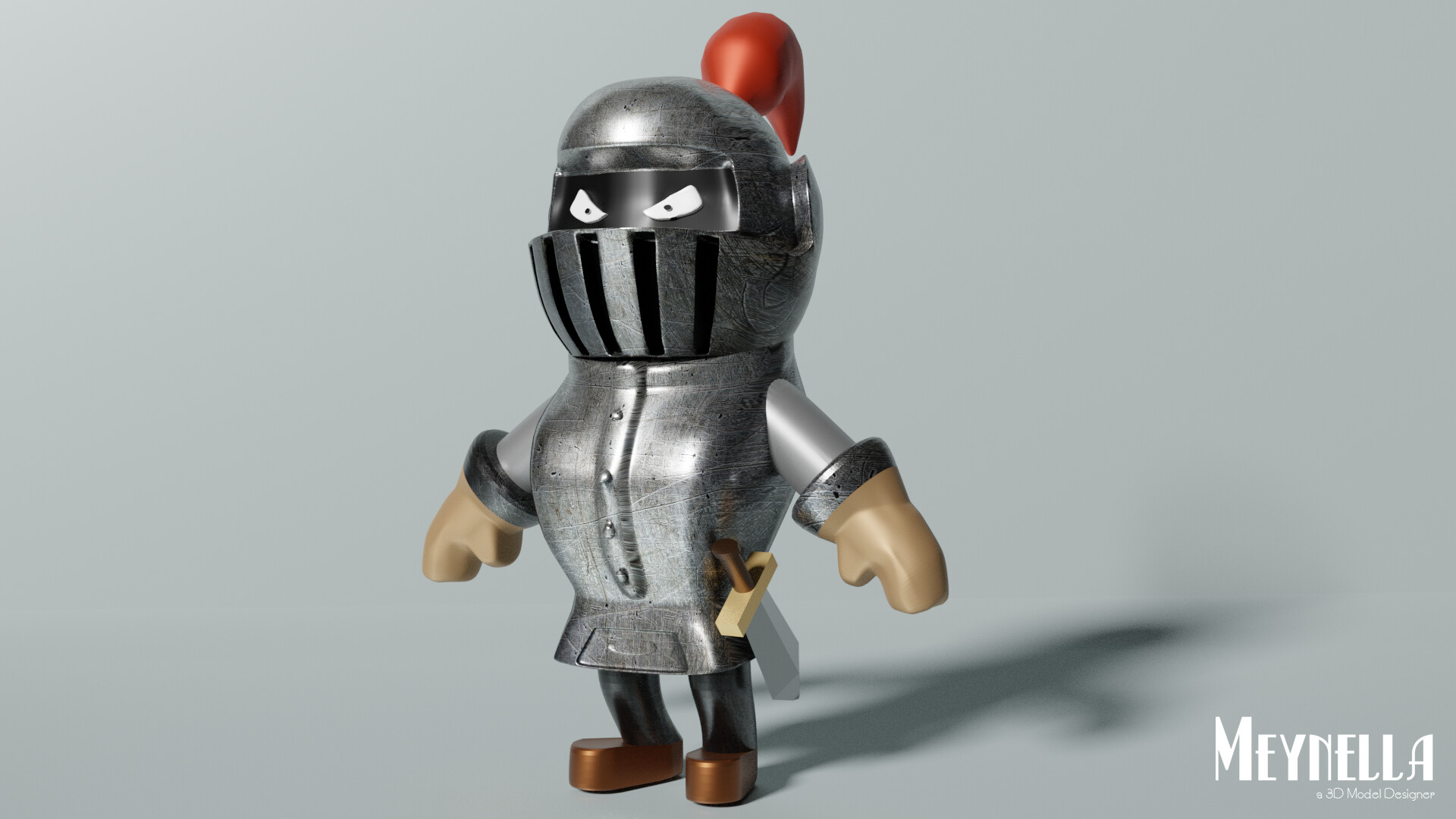 ArtStation - Chibi Knight 3D Model
