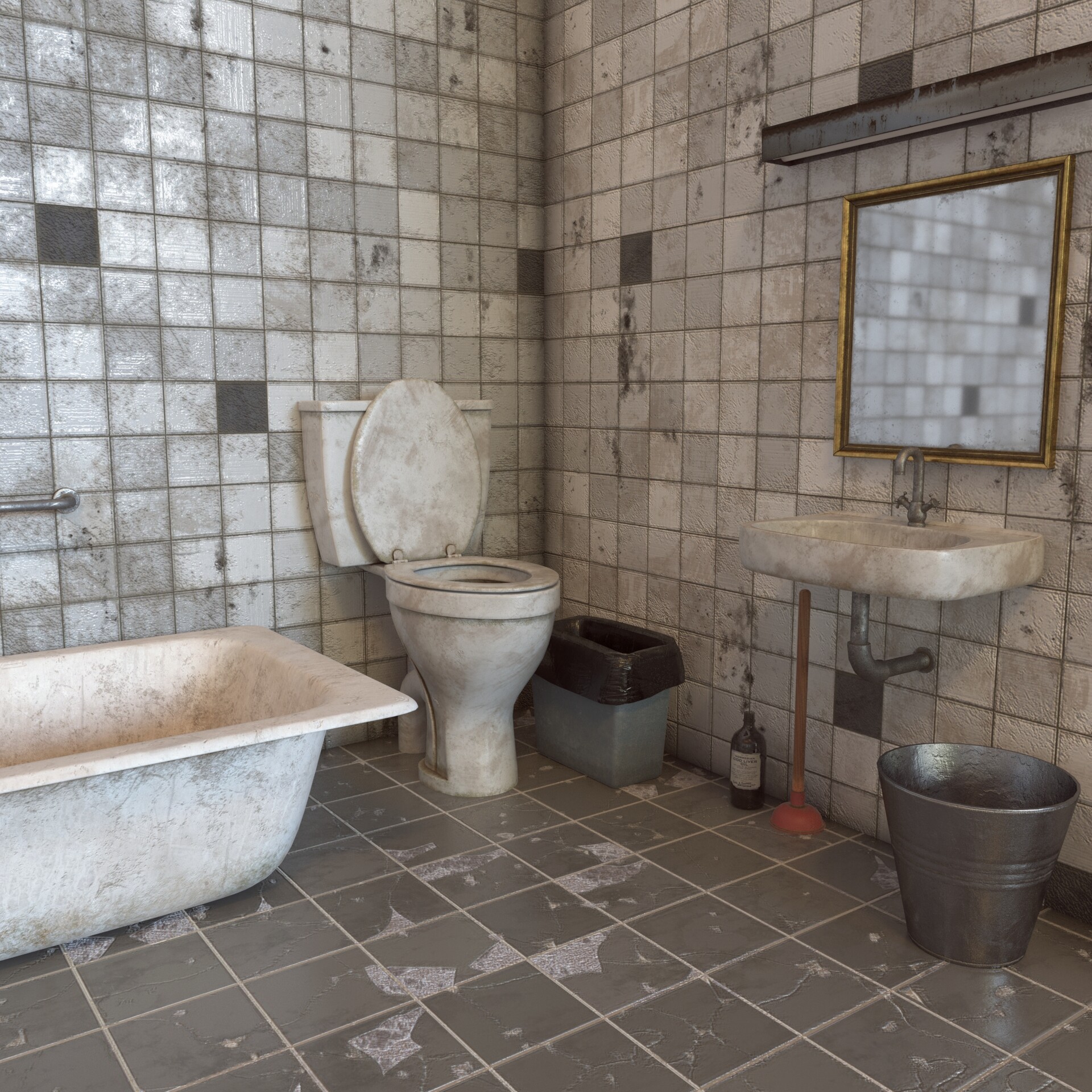 ArtStation - Old Bathroom