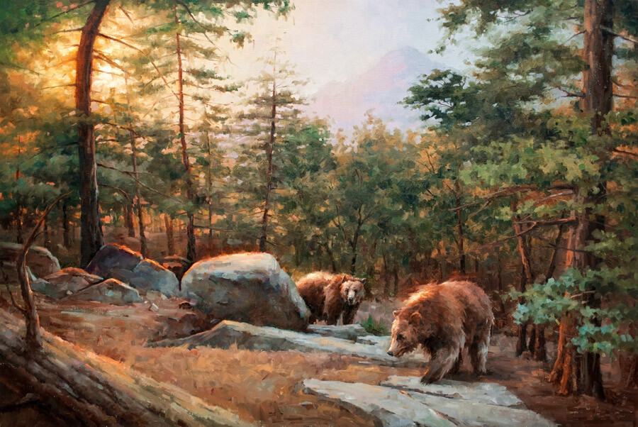 Stan Prokopenko - Sunset at Pine Tree Forest