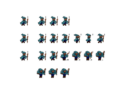 ArtStation - Mage Sprite Sheet