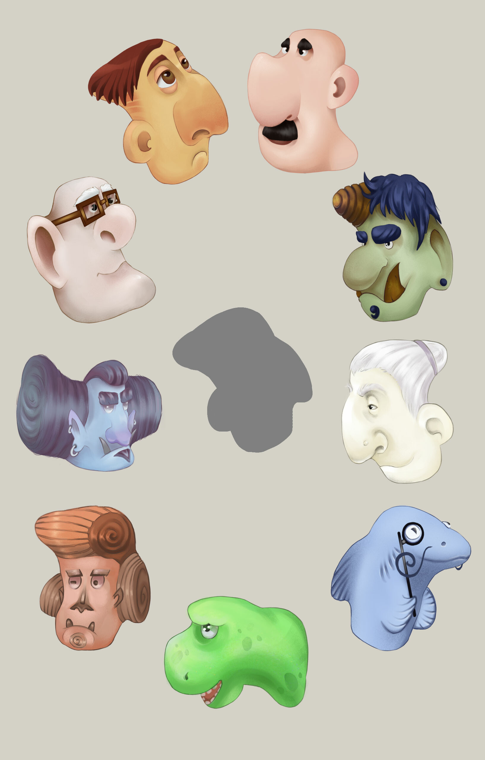 ArtStation - one shape many faces