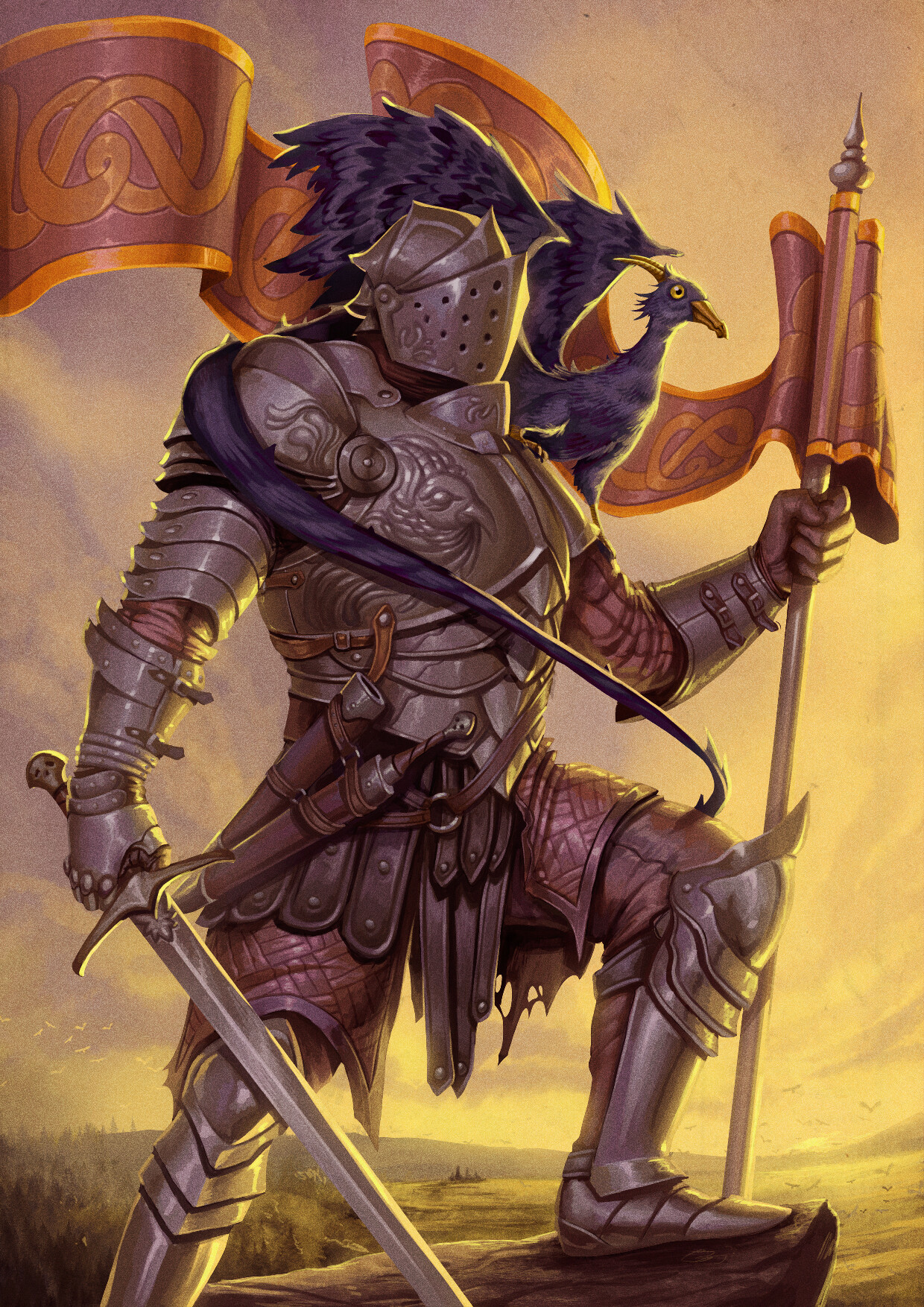Raven Knight by Carmine Cassese : r/ImaginaryKnights