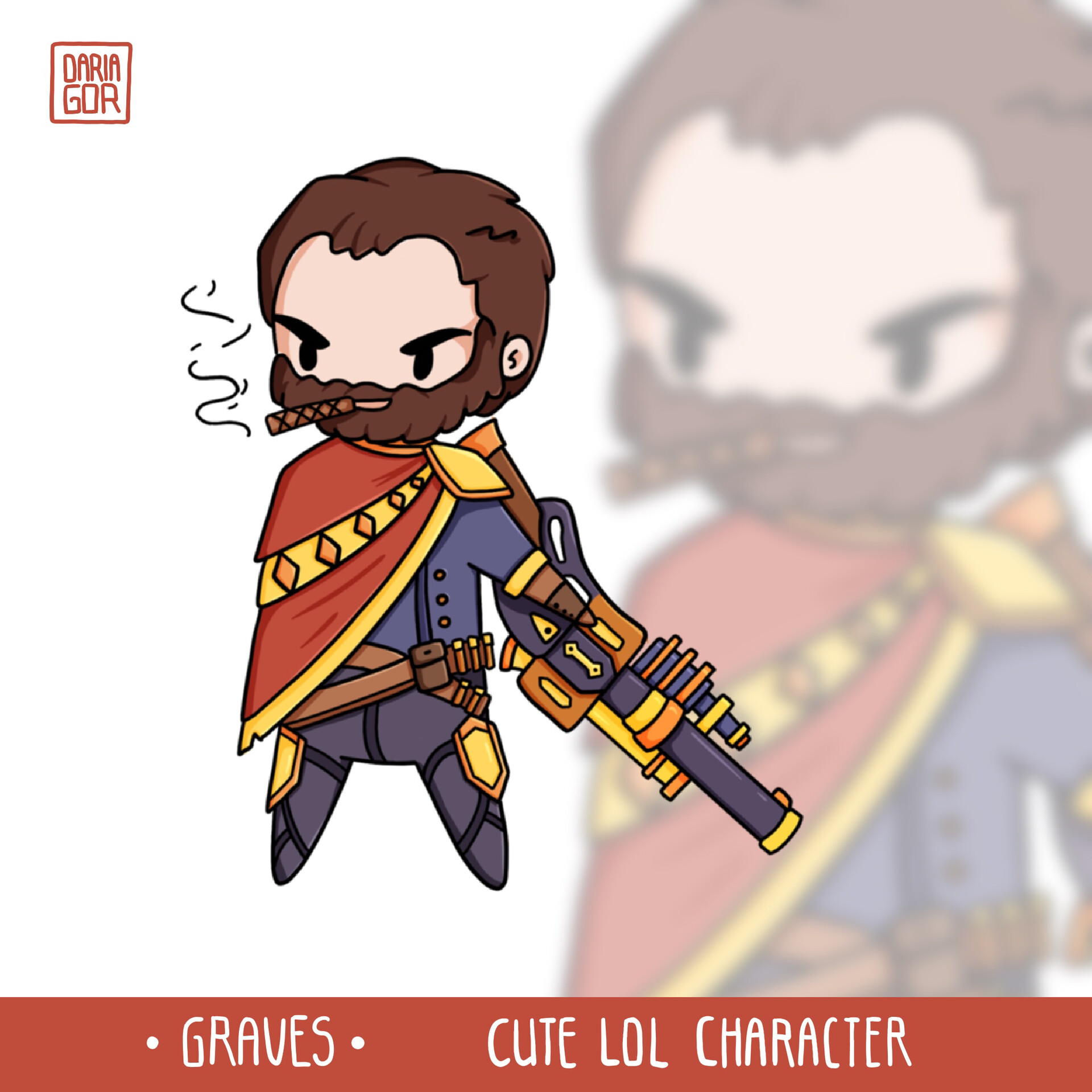 ArtStation - Cute Graves from League of Legends