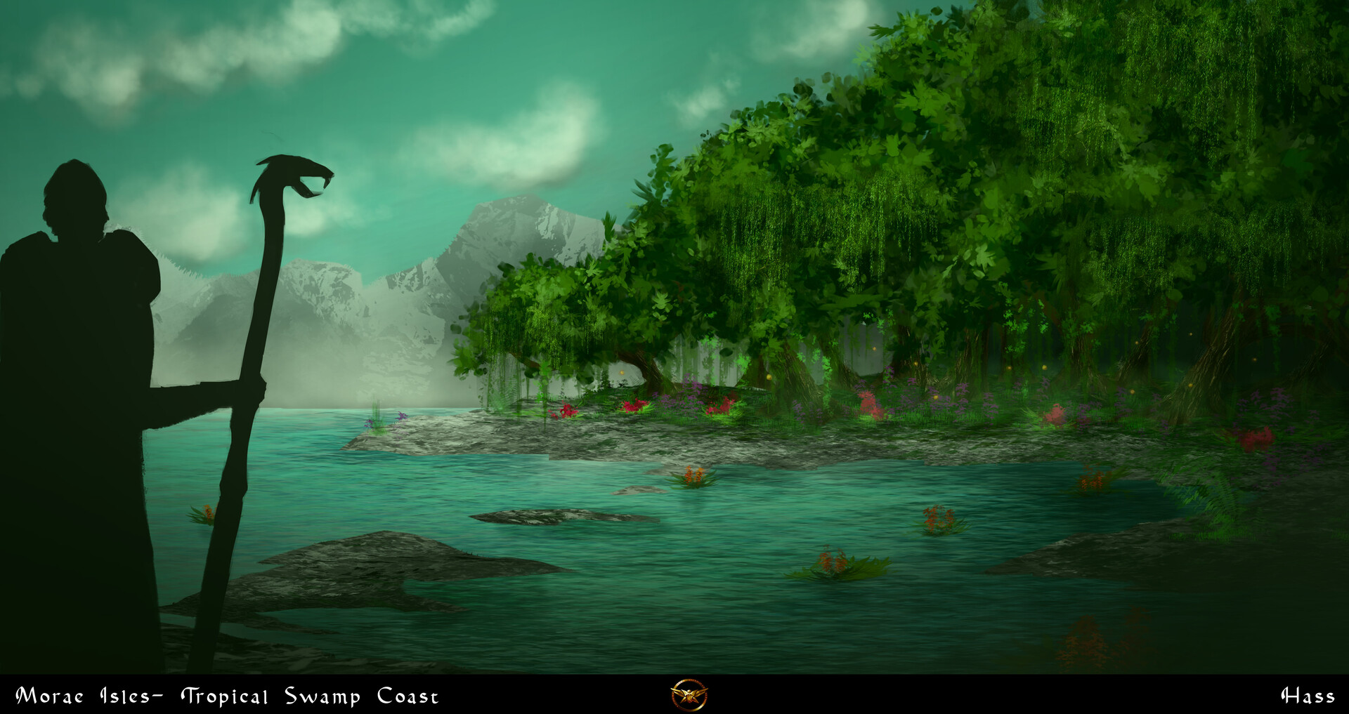 ArtStation - Battlemage overlooks Tropical Swamp