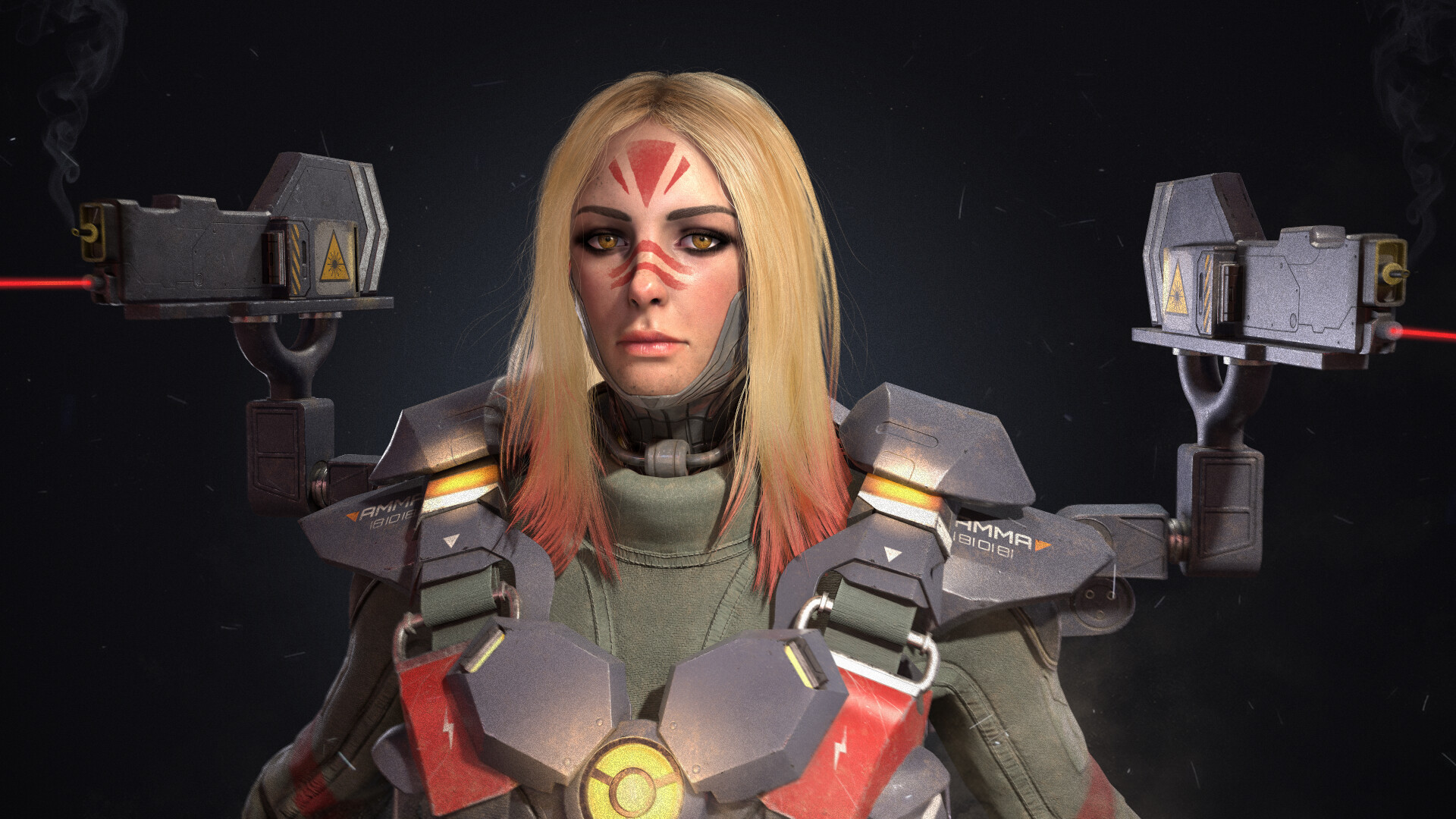 ArtStation - Layla - Scifi Freedom Fighter Realtime Character Bust