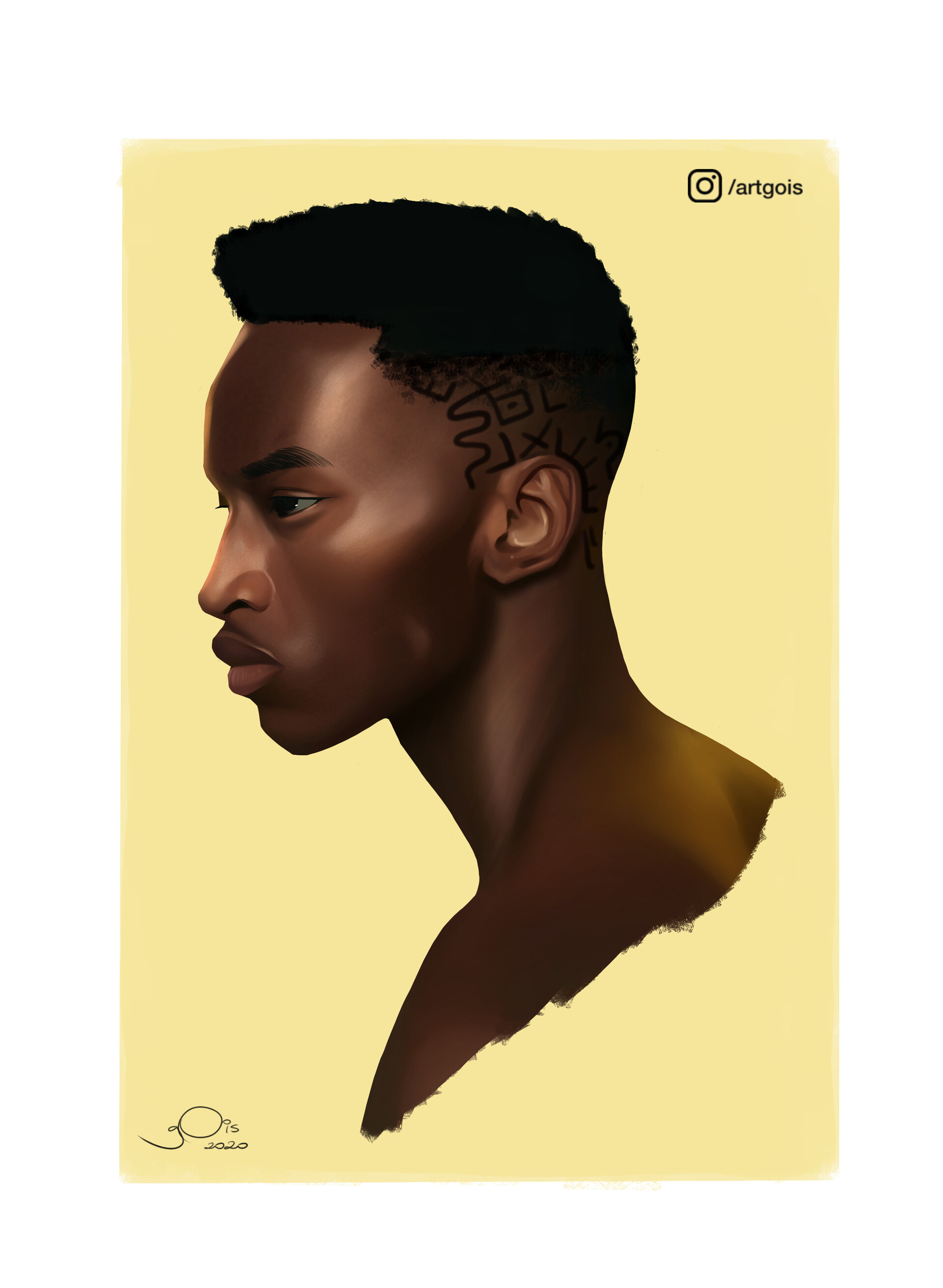 ArtStation - Black Skin Study