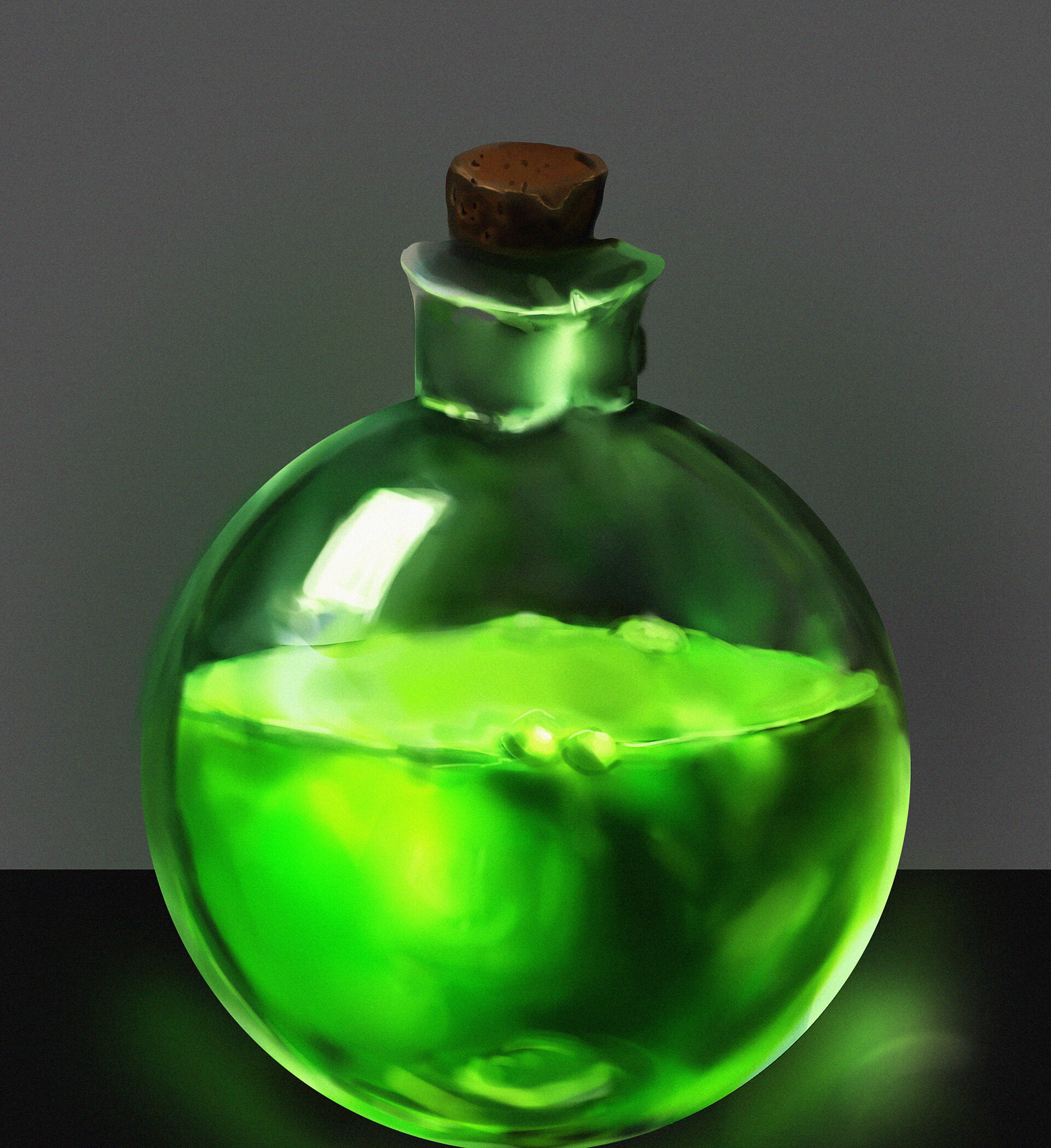 ArtStation - Green potion art