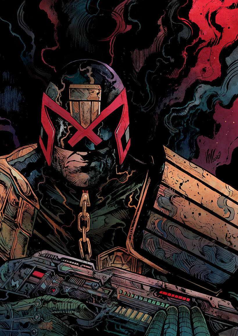 judge dredd comic wallpaper