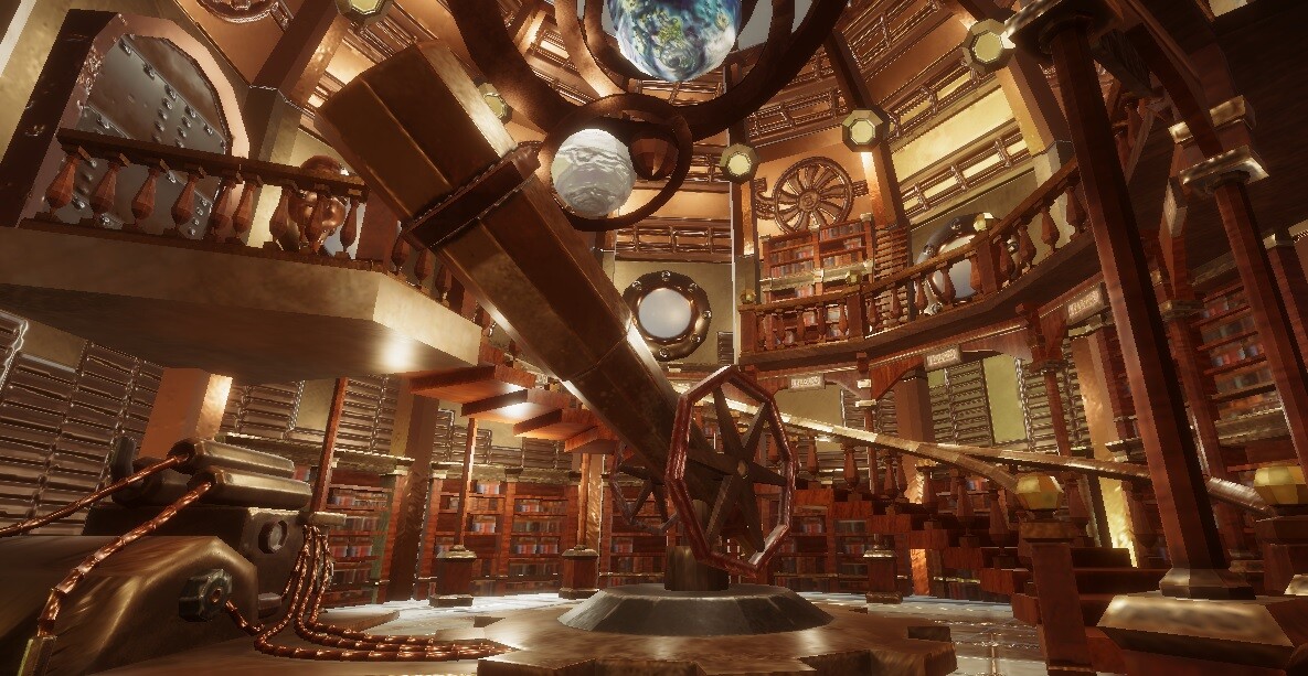 ArtStation - Steampunk Drawing Room（Wade's Memory）