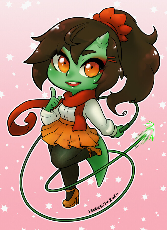 ArtStation - Annedrak [Pathfinder Character Chibi Commission]