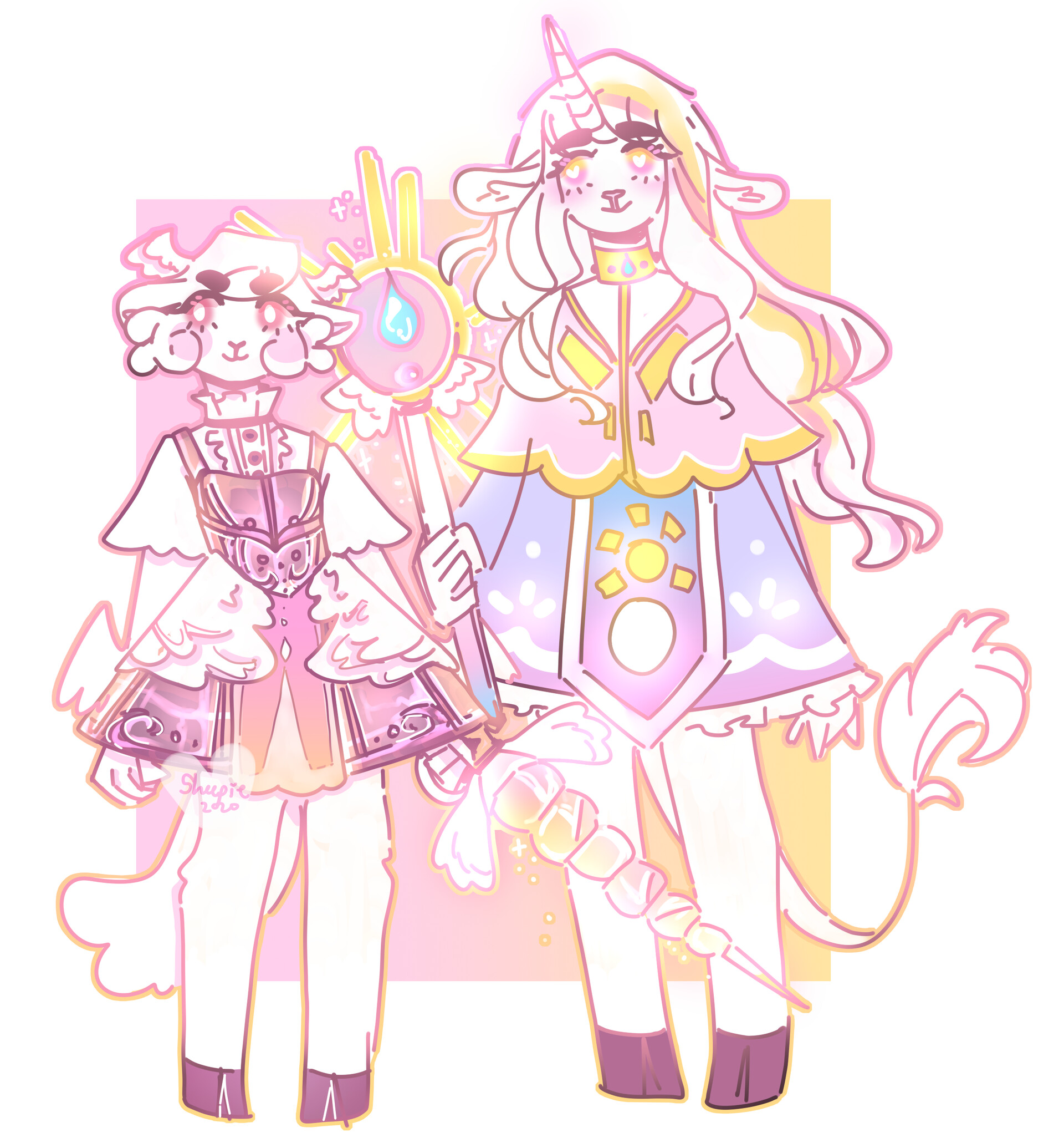 ArtStation - Lamby and Uni DnD