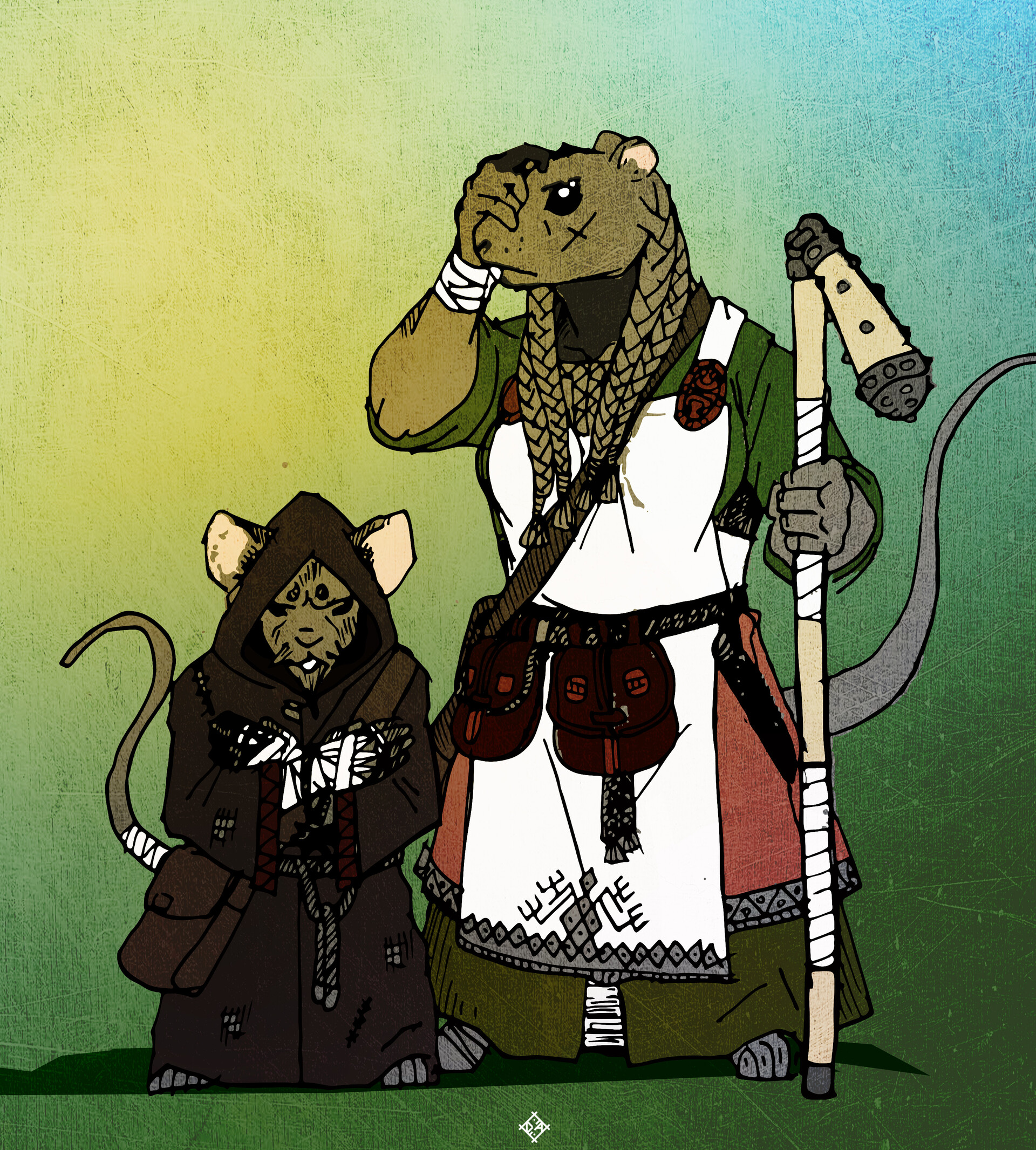 ArtStation - Nomad-monk Colin and miller Chloe.