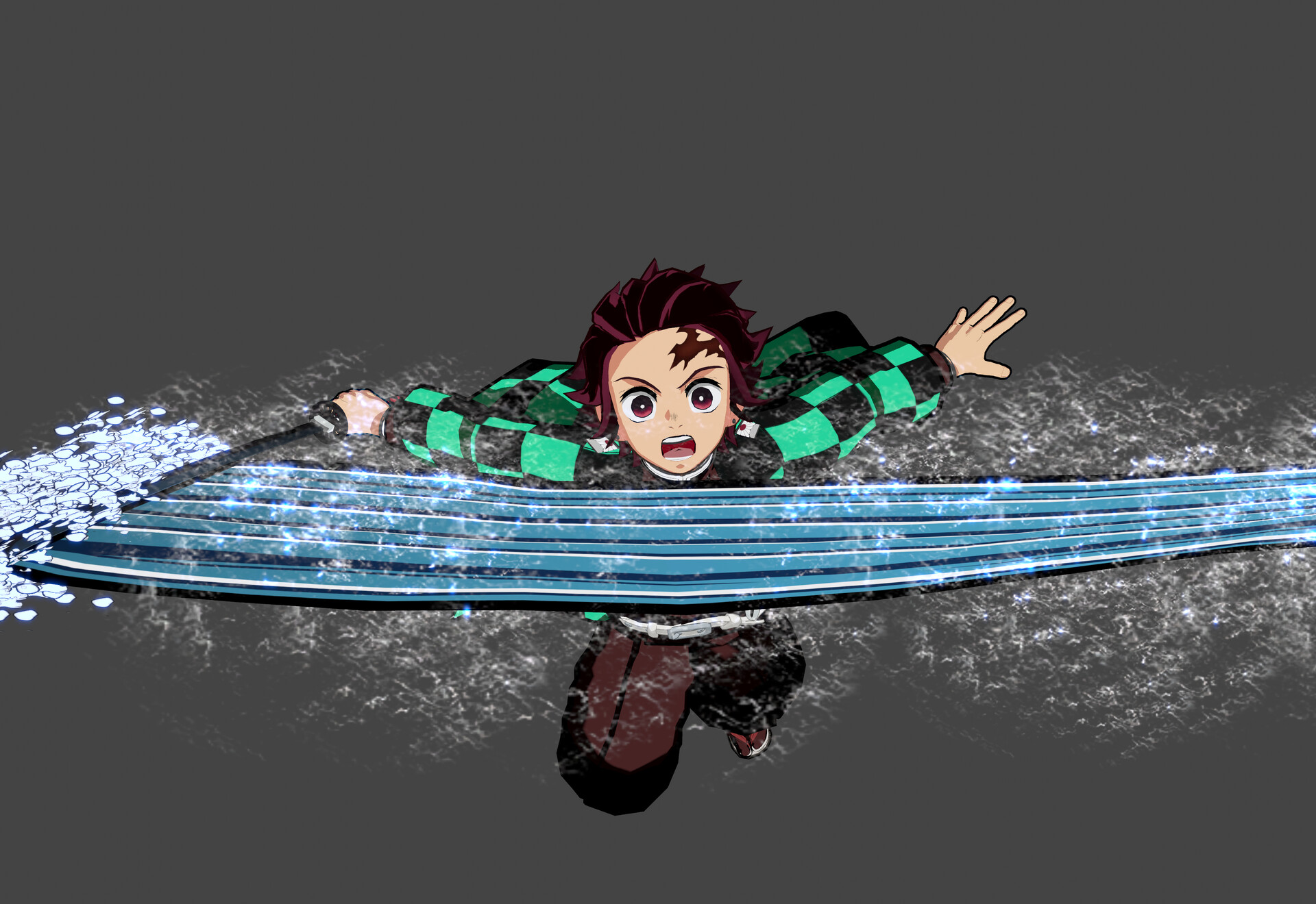 ArtStation - Tanjiro Unity Render with Water FX (OLD)